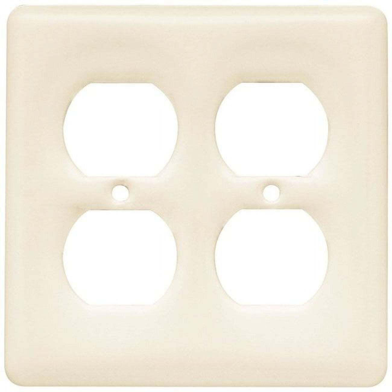 Brainerd 64478 Bisque Ceramic Double Duplex Cover Plate - Walmart.com