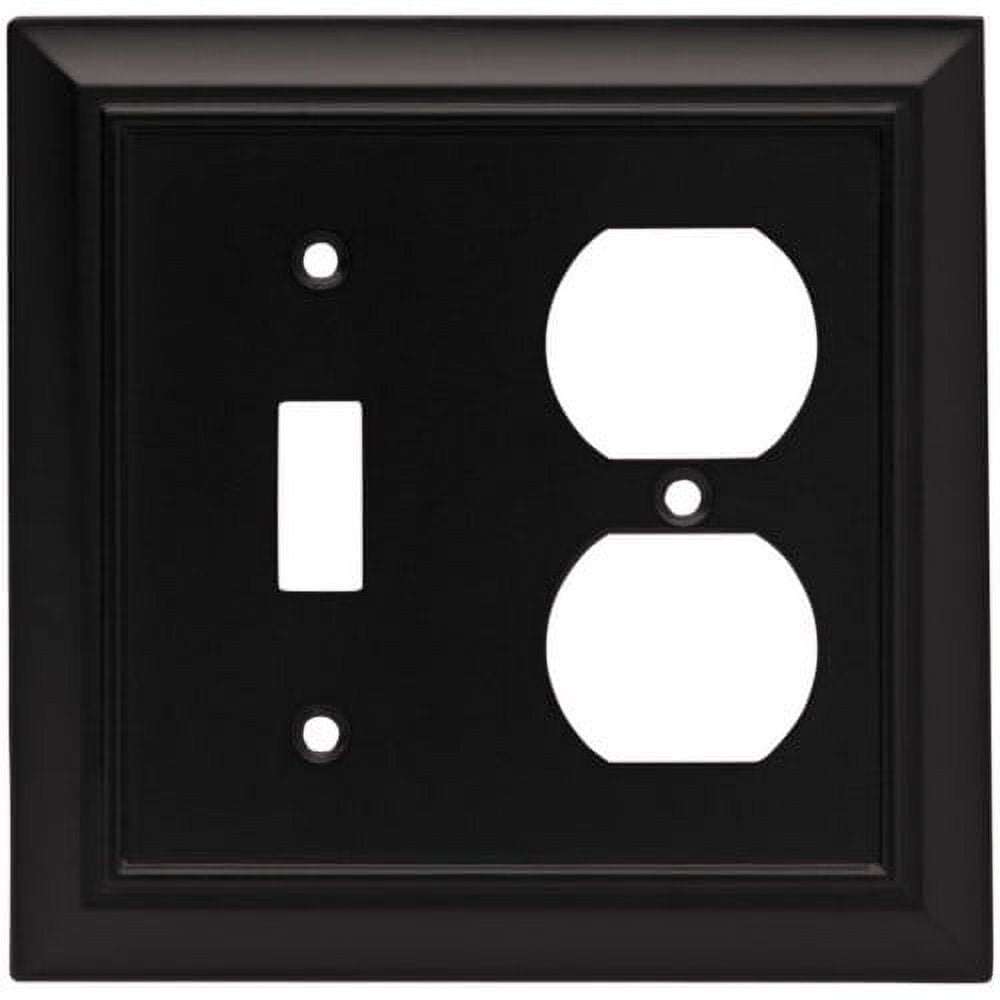 Brainerd Architectural 2-Gang Toggle Switch/Duplex Outlet Combination ...