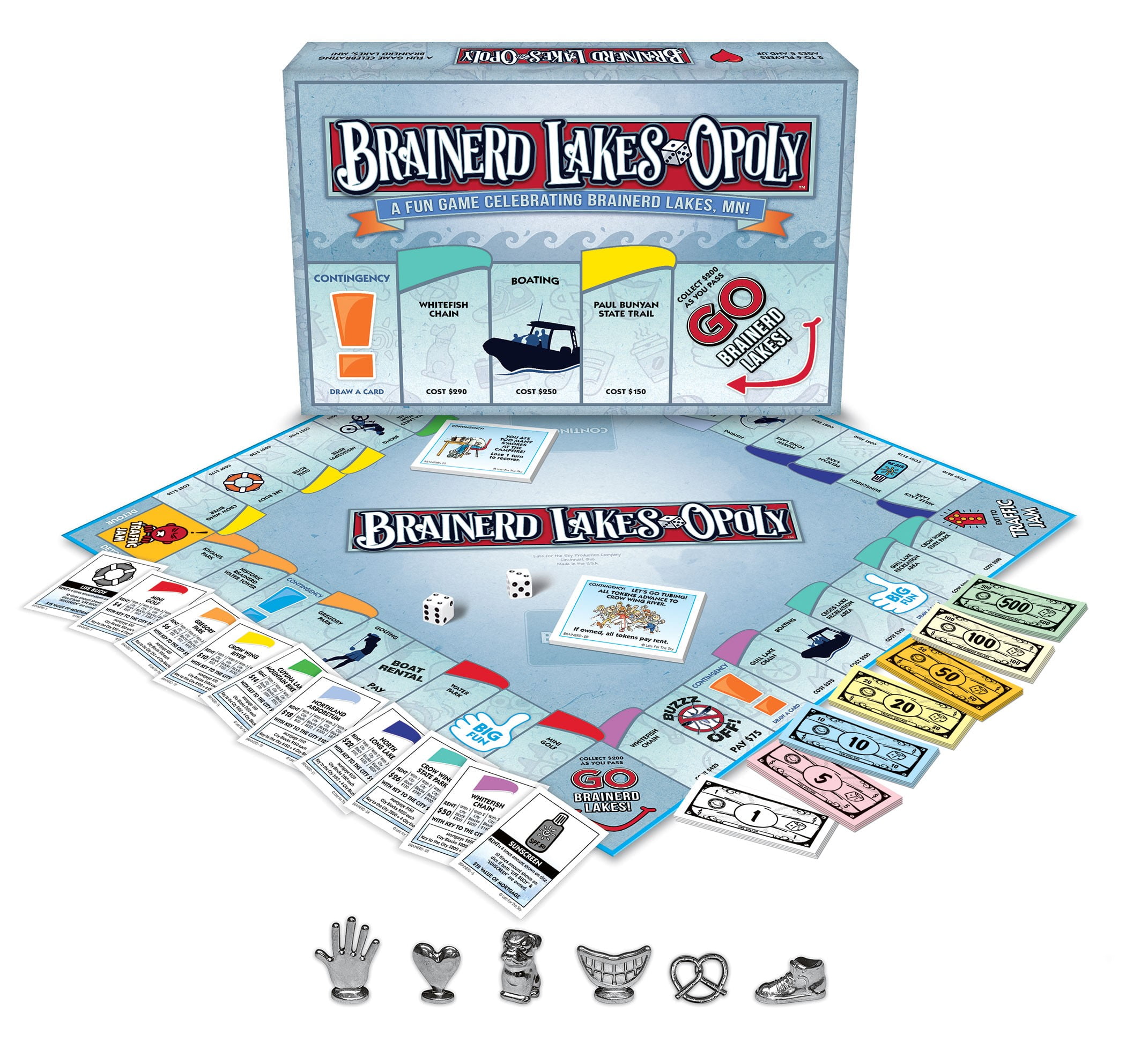 Brainerd Lakes Opoly Board Game, by Late for the Sky - Walmart Business ...