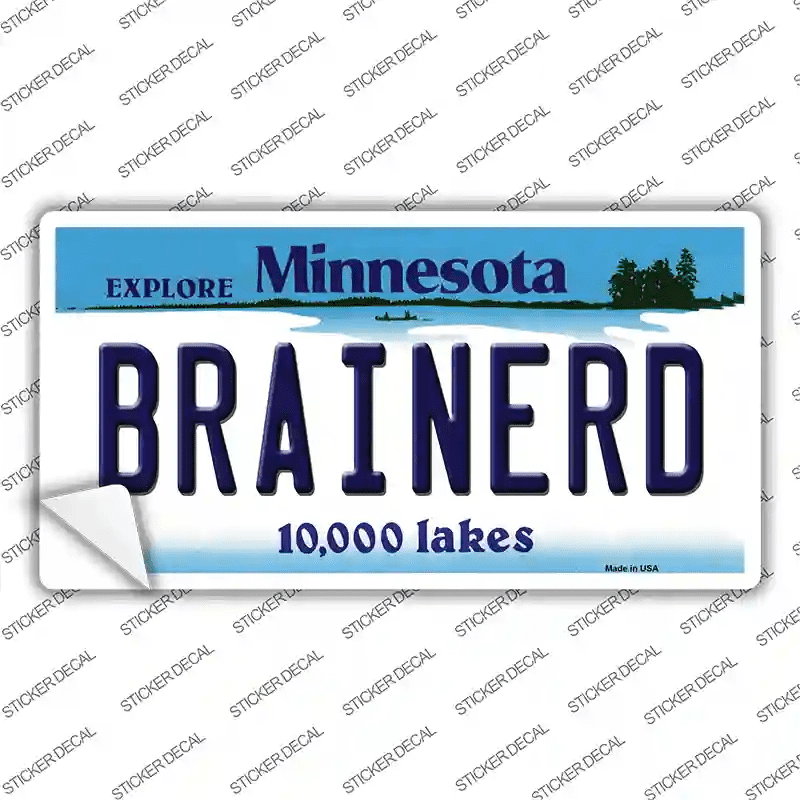 Brainerd Minnesota State Novelty Sticker Decal Large - Walmart.com
