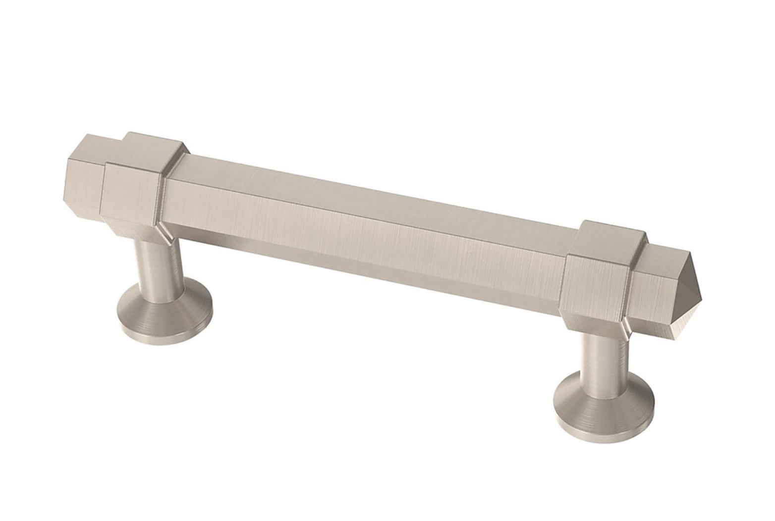 Brainerd P43415W-SN Satin Nickel 3" Hexagonal Cabinet Drawer Bar Pull ...