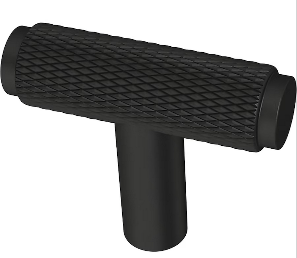 Brainerd P44276W-FB 1.57" Knurled Bar Cabinet & Drawer Knob Flat Black ...