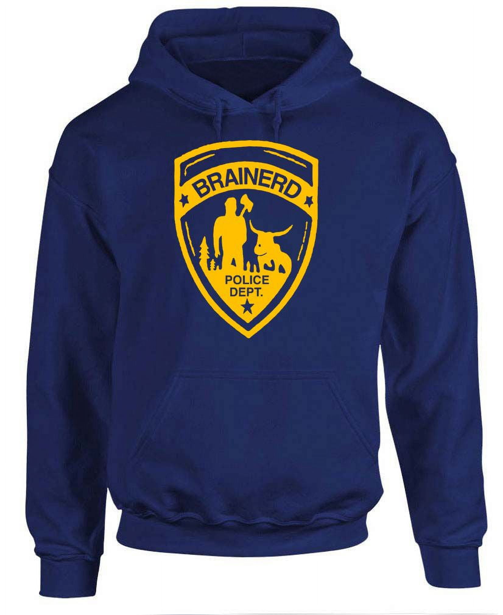 Brainerd Police Department - Fleece Pullover Hoodie (XL, Navy ...