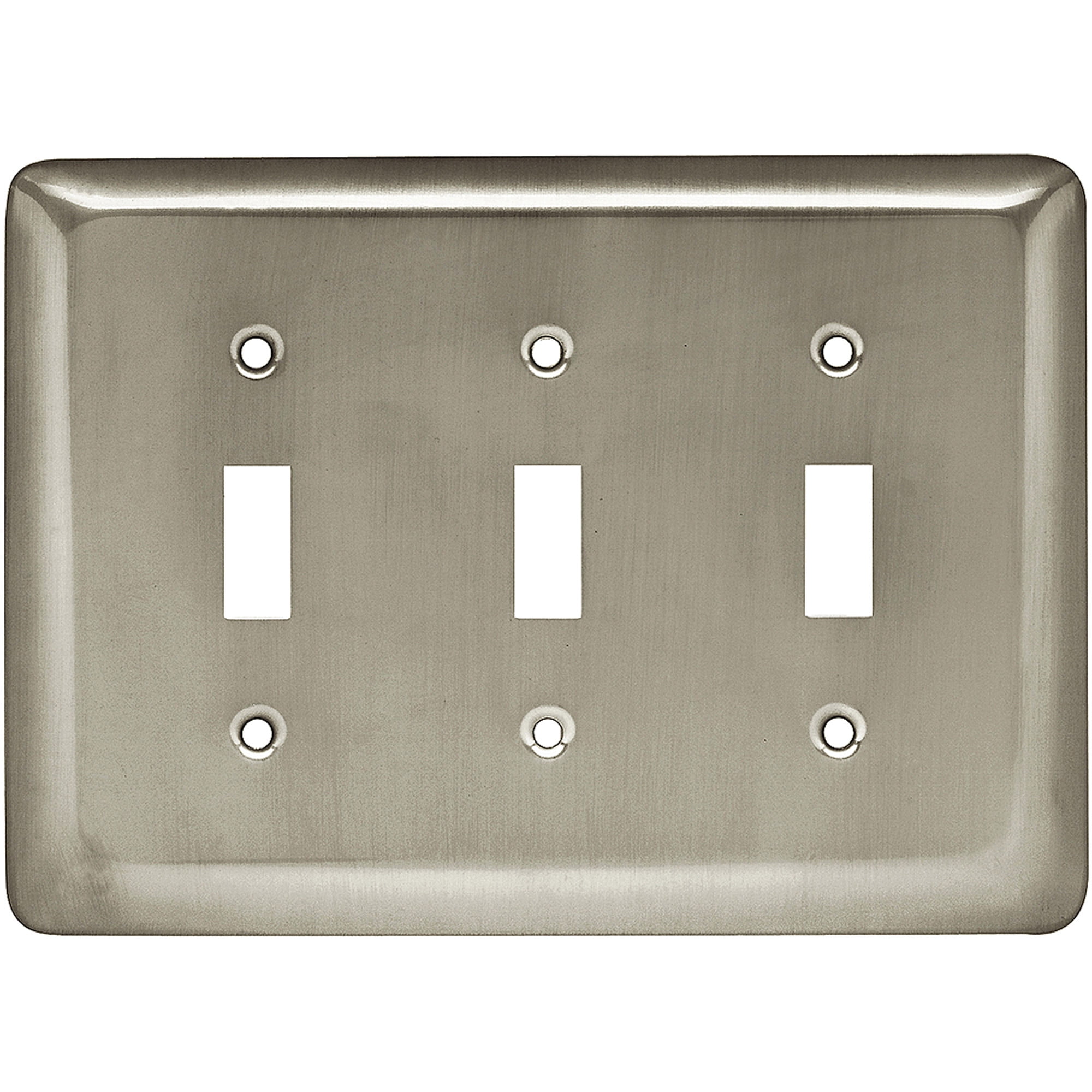Brainerd Rounded Corner Triple Switch Wall Plate, Available in Multiple ...