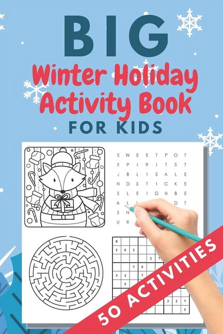 Brainfit Publishing: Big Winter Holiday Activity Book for Kids ...