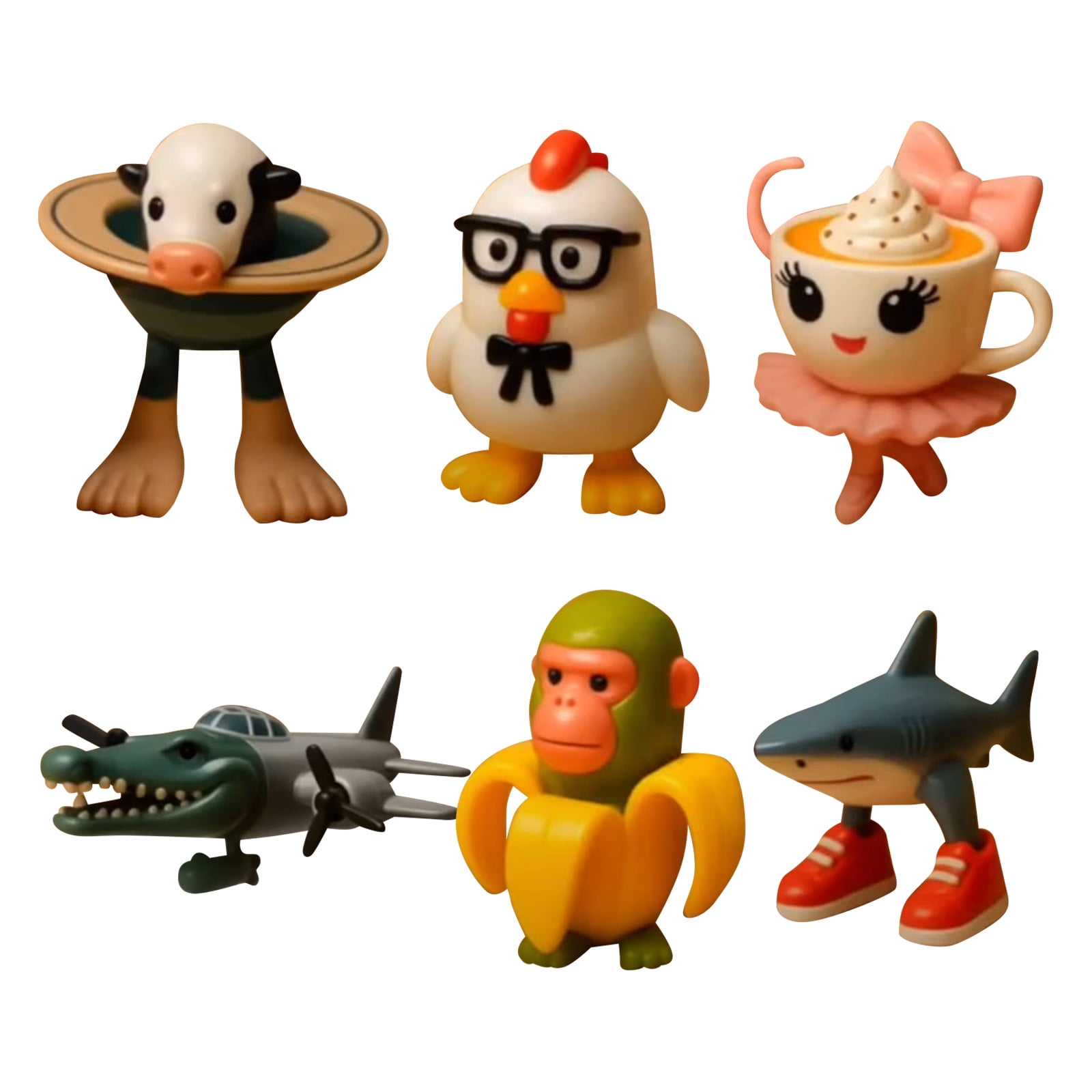 Brainrot Ai Animals Actions Figure Dolls Non-Movable Ai Italian Brain ...