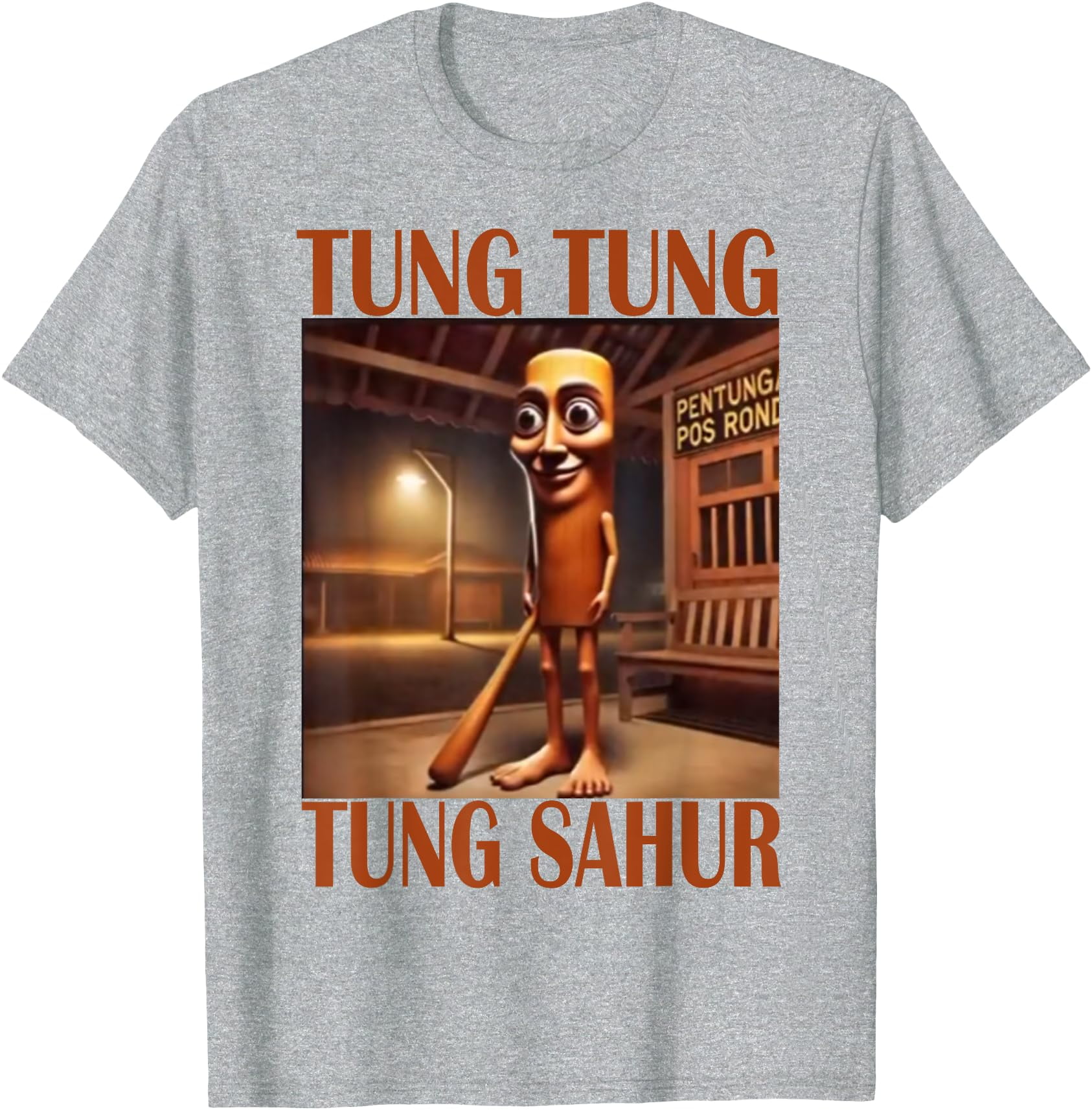 Brainrot Italian Tung Tung Sahur Meme Softstyle Unisex T-Shirt,Sport ...