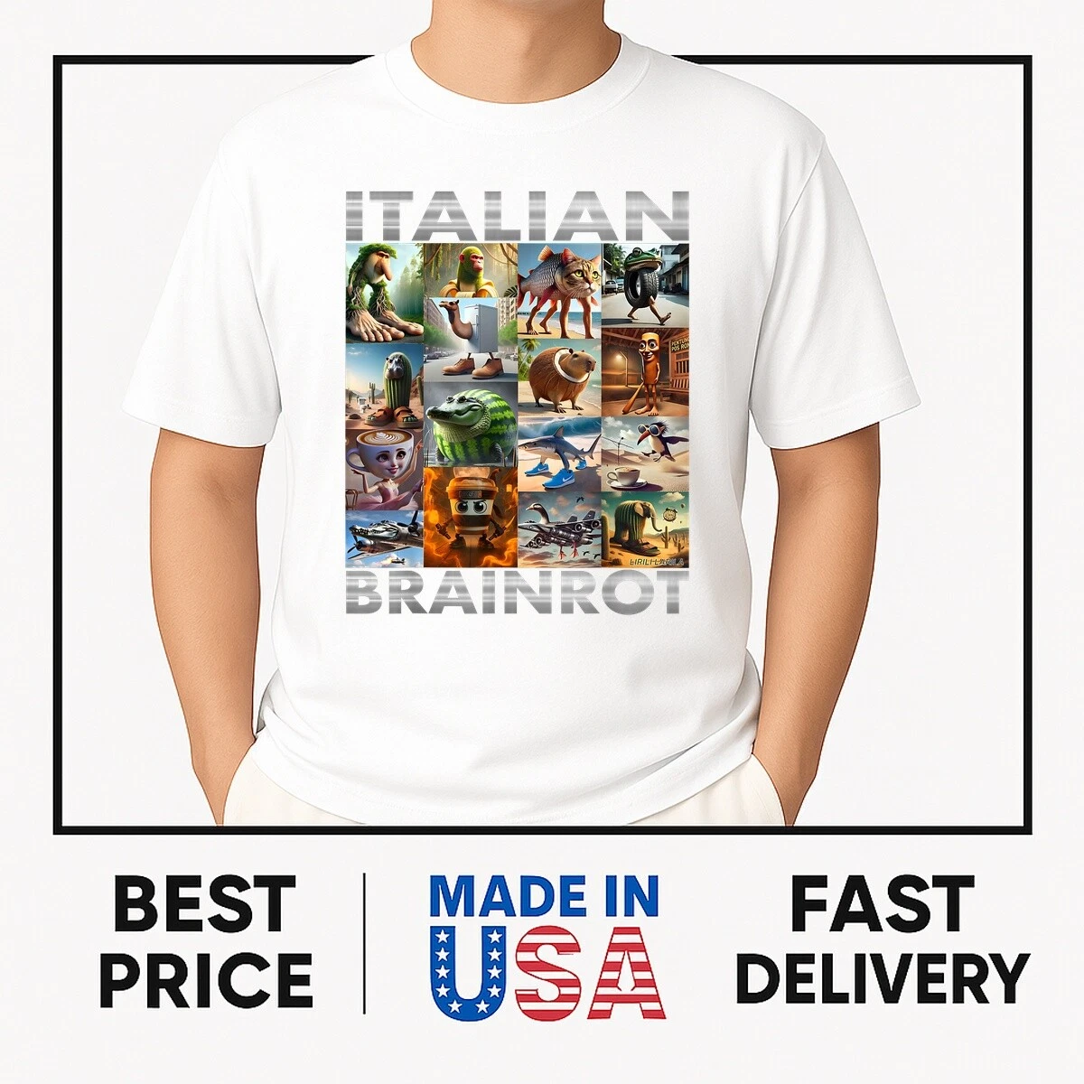Brainrot Meme Italian Brain Rot Italian Brainrot T-Shirt TRENDING ...