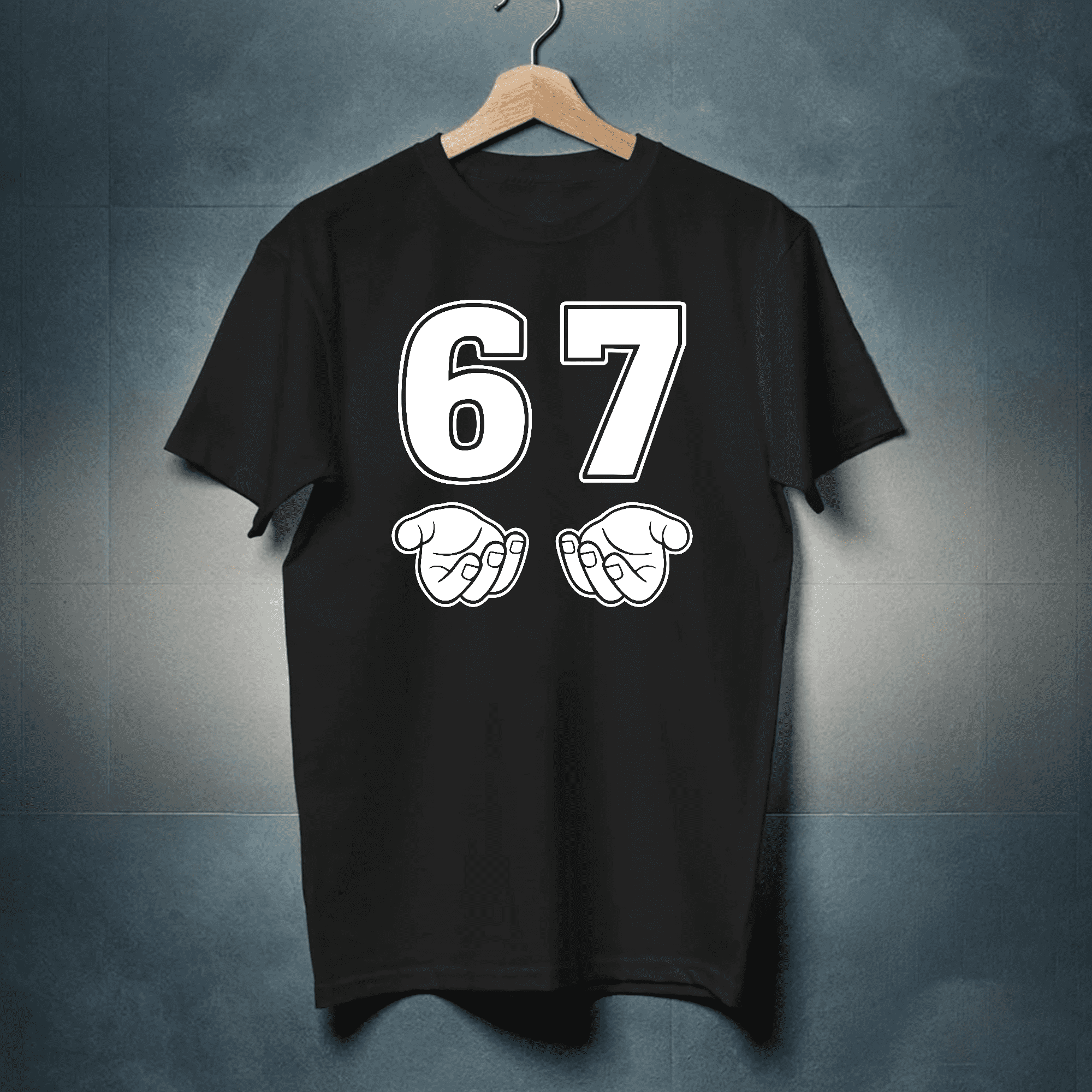 Brainrot Rizz 67 Meme Six Seven Viral Gen Alpha Trending Unisex T-Shirt ...