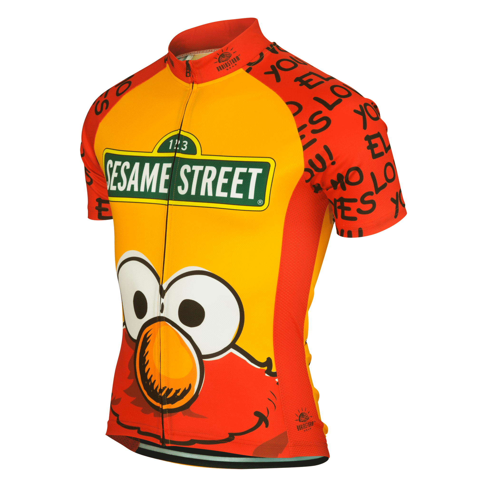 Brainstorm Gear Men's Elmo Bicycle Clothing Shirt - Cycling Jersey SSEL ...