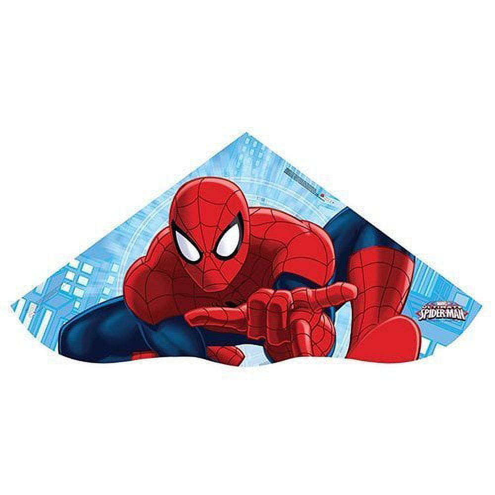 X Kites Marvel Spider-Man 52 Inch Poly Diamond Kite with Handle and ...