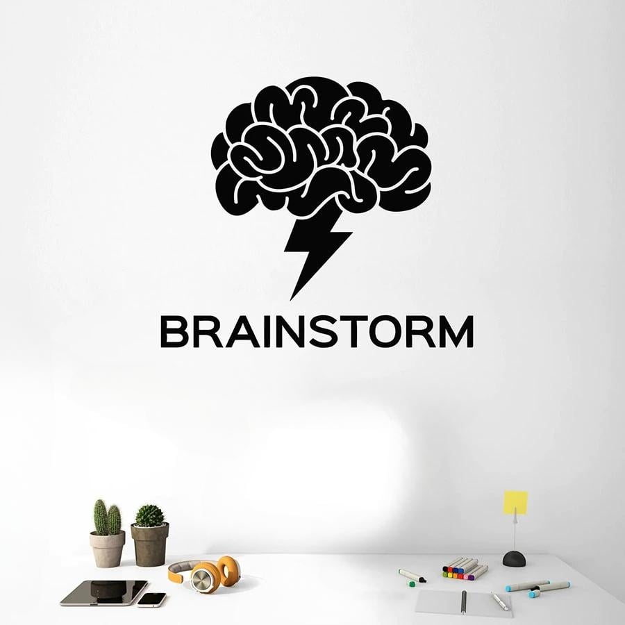 Brainstorm Wall Decal Teamwork Business Work Word Office Room Decor ...