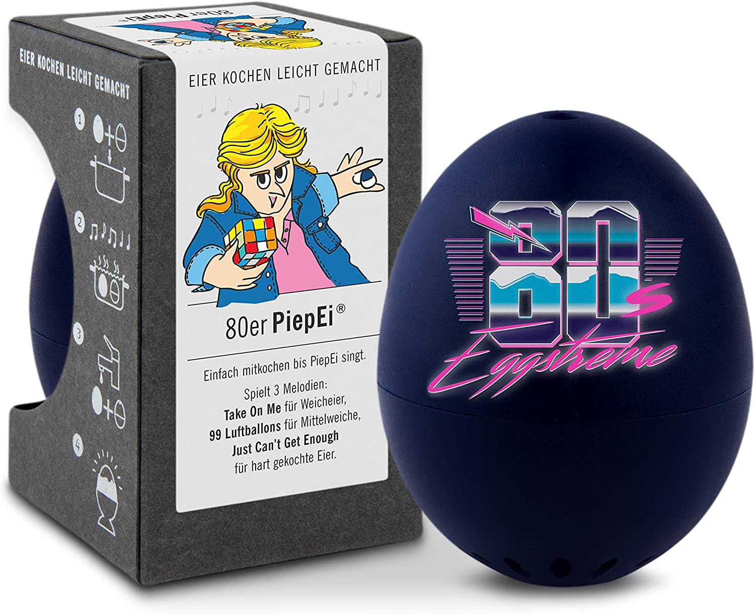 Brainstream 80s BeepEgg, Singing and Floating Egg Timer for Boiling ...