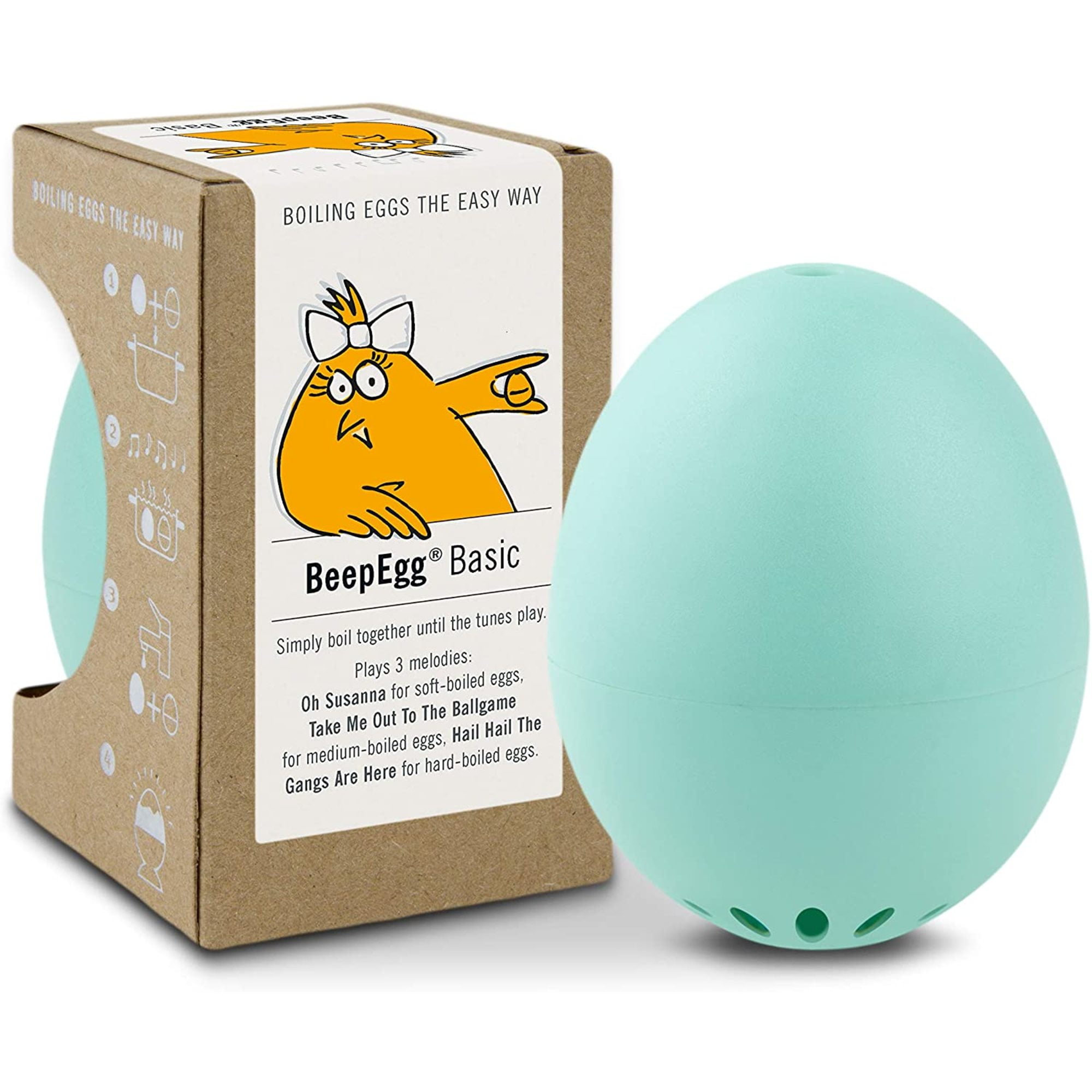 Brainstream BeepEgg Singing and Floating Egg Timer for Boiled Eggs, Turquoise - Walmart.com