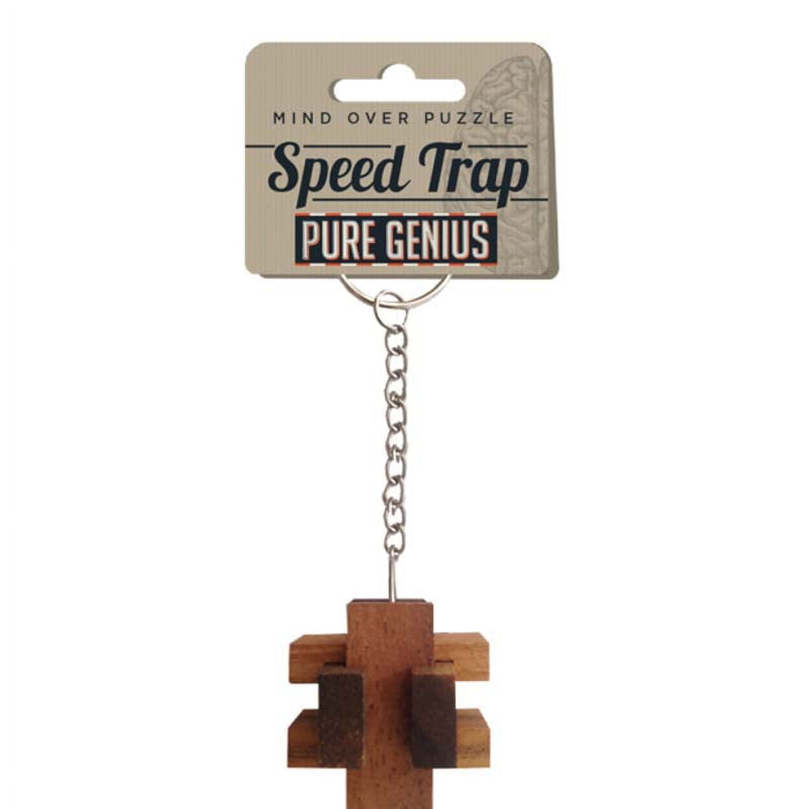 Brainteaser Wooden Puzzle Keychain - Pure Genius Speed Trap - Walmart.com