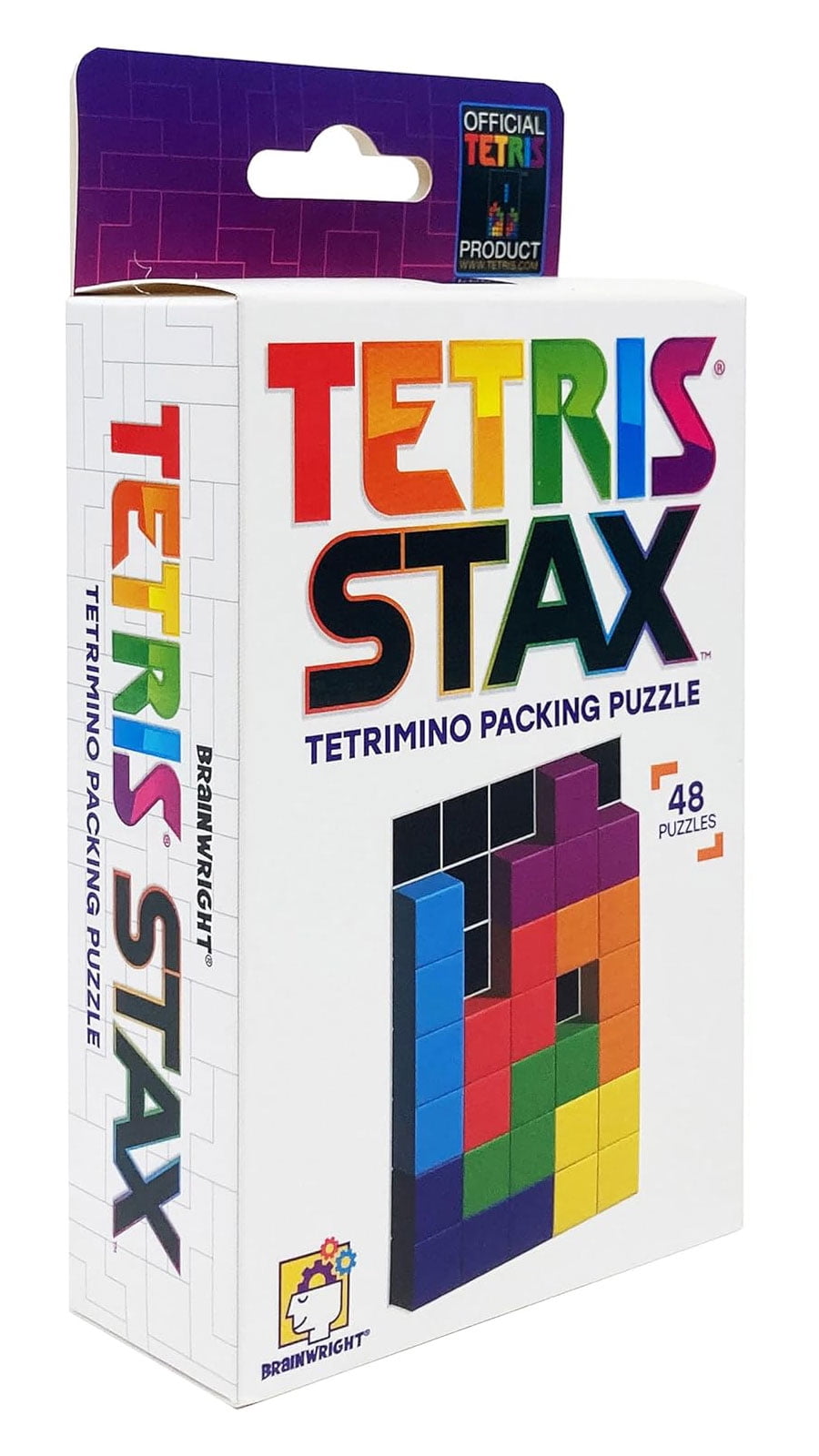 Brainwright - Tetris STAX - Tetrimono Packing Puzzle - 48 Pieces ...