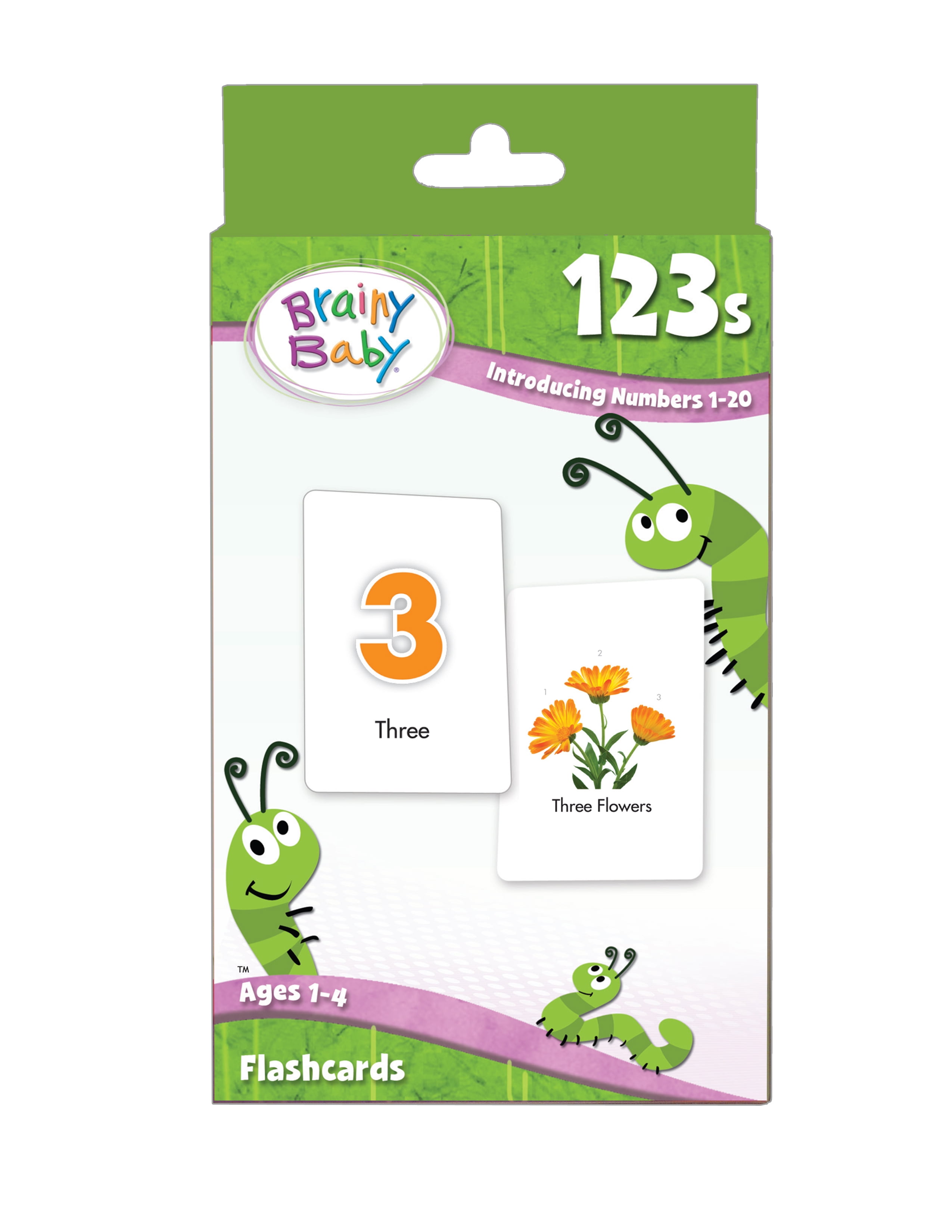 Brainy Baby 123s Flashcards: Introducing Numbers 1 to 20 Deluxe Edition ...