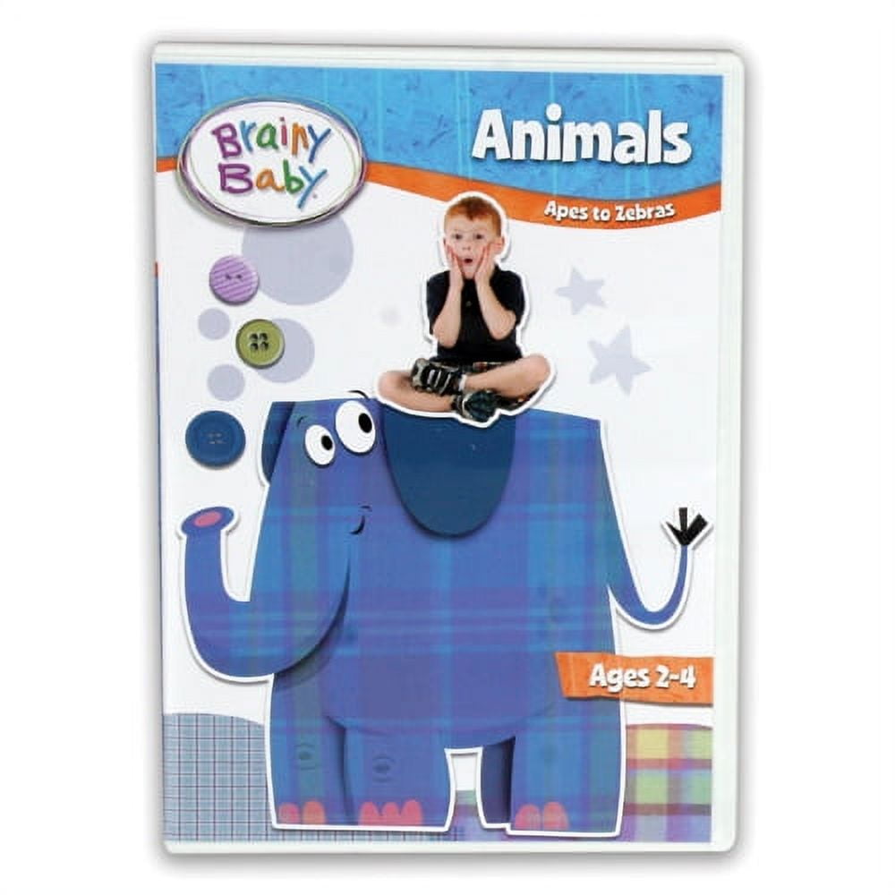Brainy Baby Animals DVD: Apes to Zebras Deluxe Edition - Walmart.com