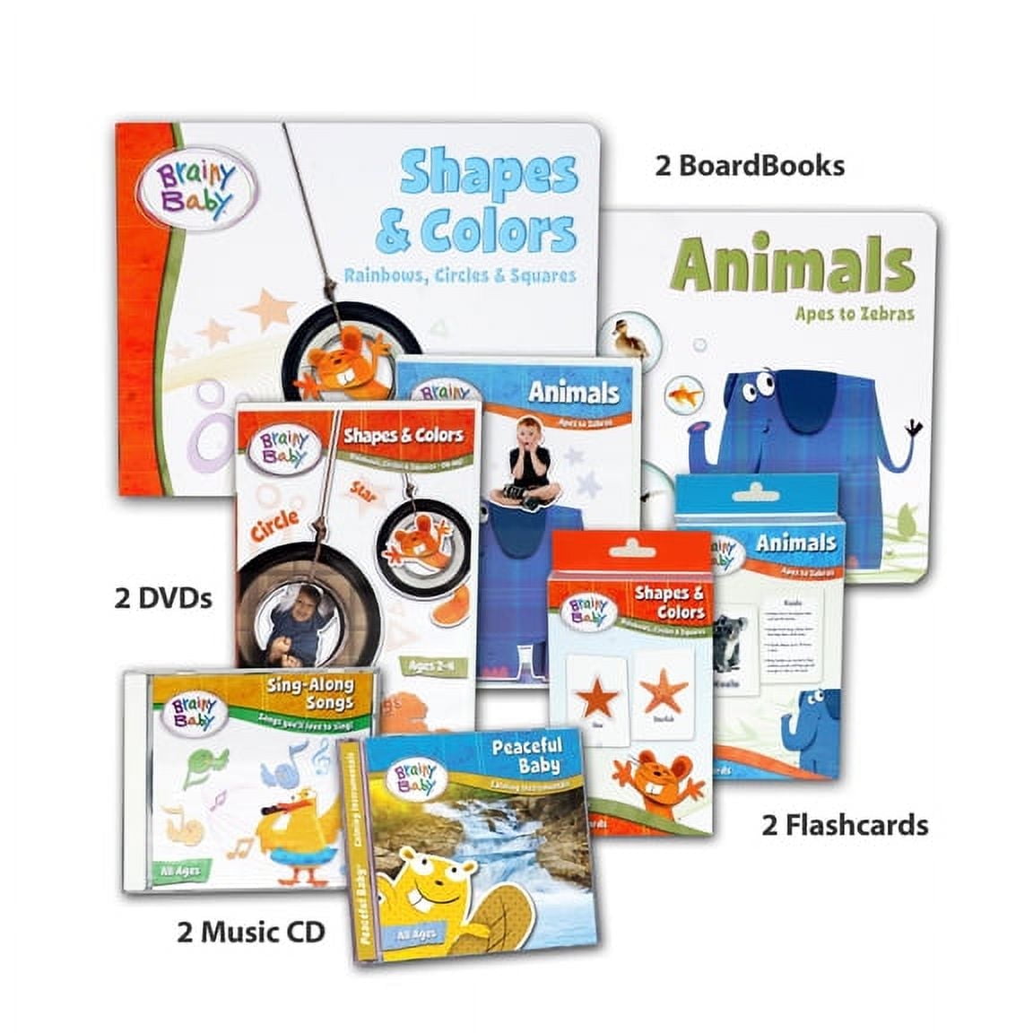 Brainy Baby Shapes, Colors and Animals with Learning For a Lifetime ...