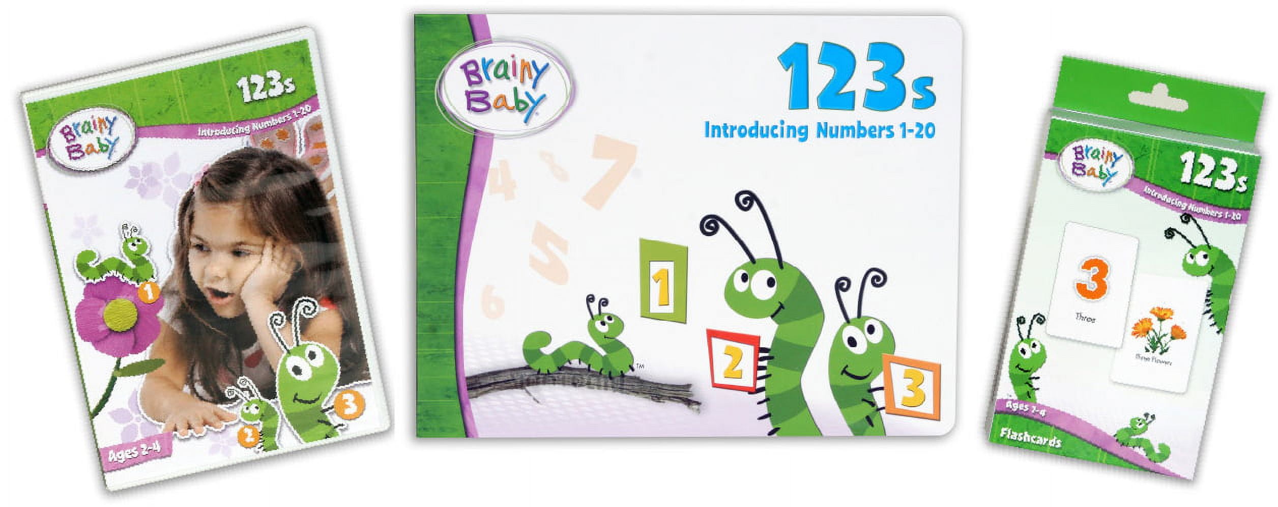 Brainy Baby Teach Your Child 123s Learning Library: Introducing Numbers ...