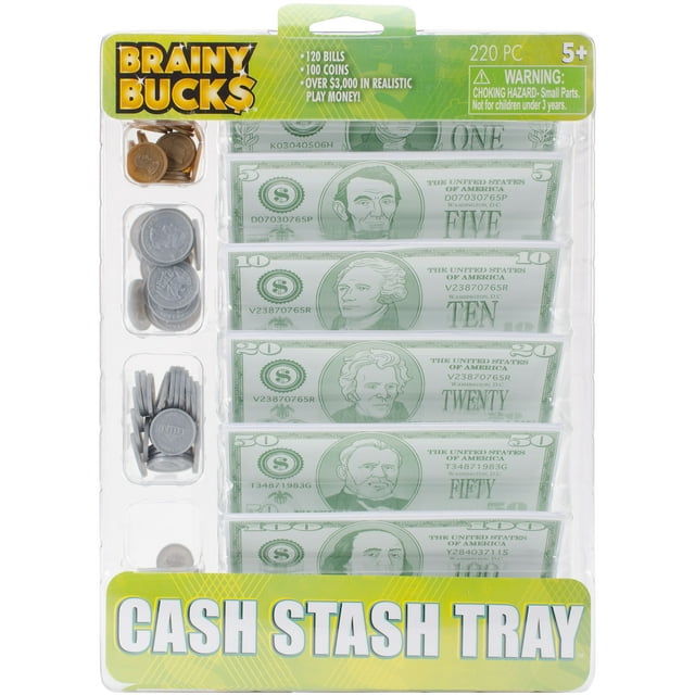 Brainy Bucks Cash Stash Tray - Walmart.com