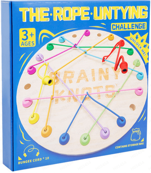Brainy Knots Rope Untangling Game, Strategy Board Game, Colorful Twisted Tangler Rope Sorting ...