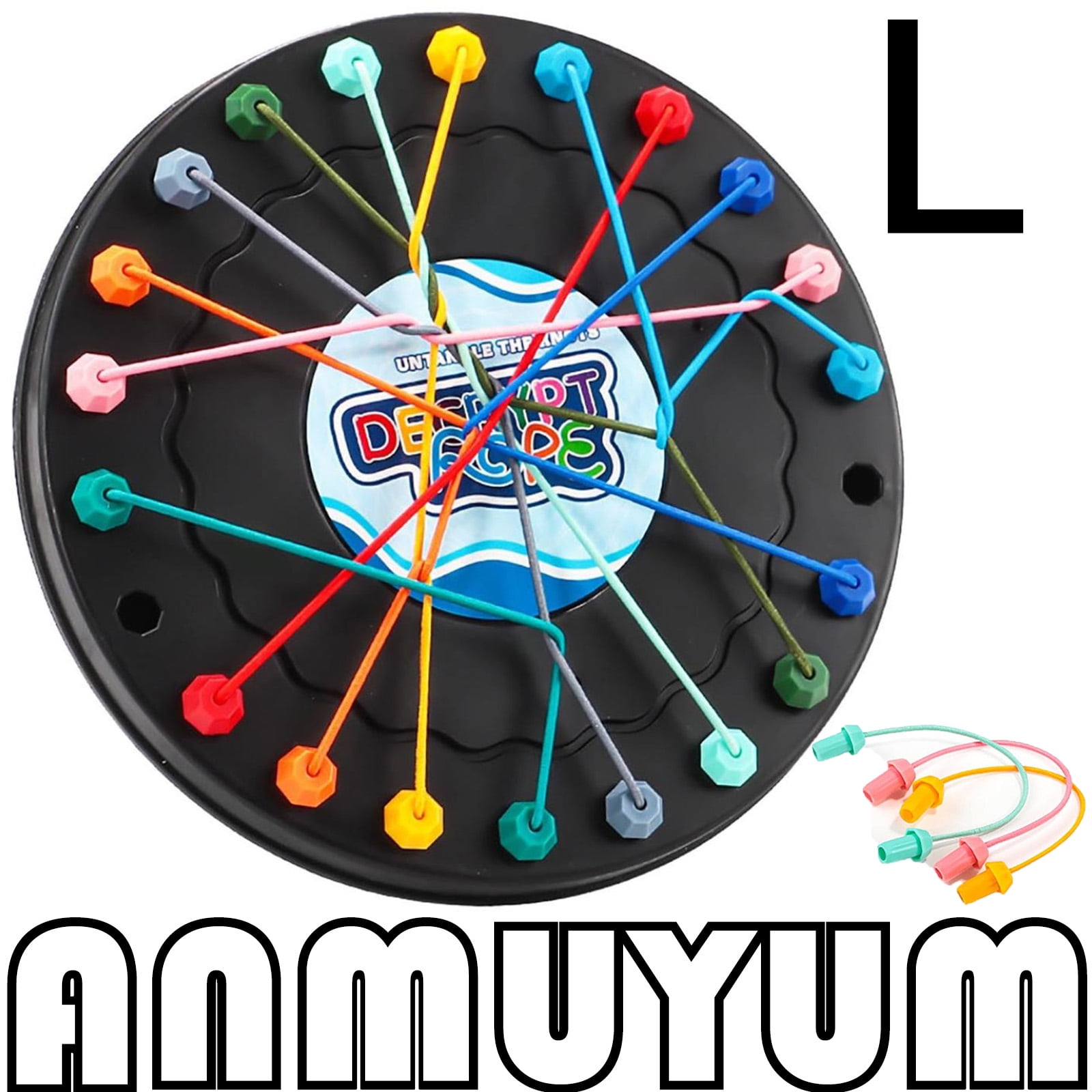 Brainy Knots Rope Untangling Game,Twist Board,Stack Game,Lacing Toy ...