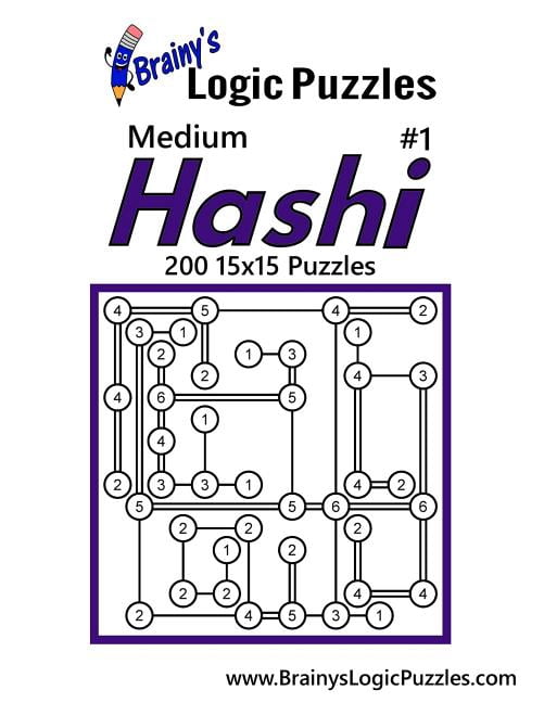 Brainy's Logic Puzzles Medium Hashi : 200 Puzzles - Walmart.com