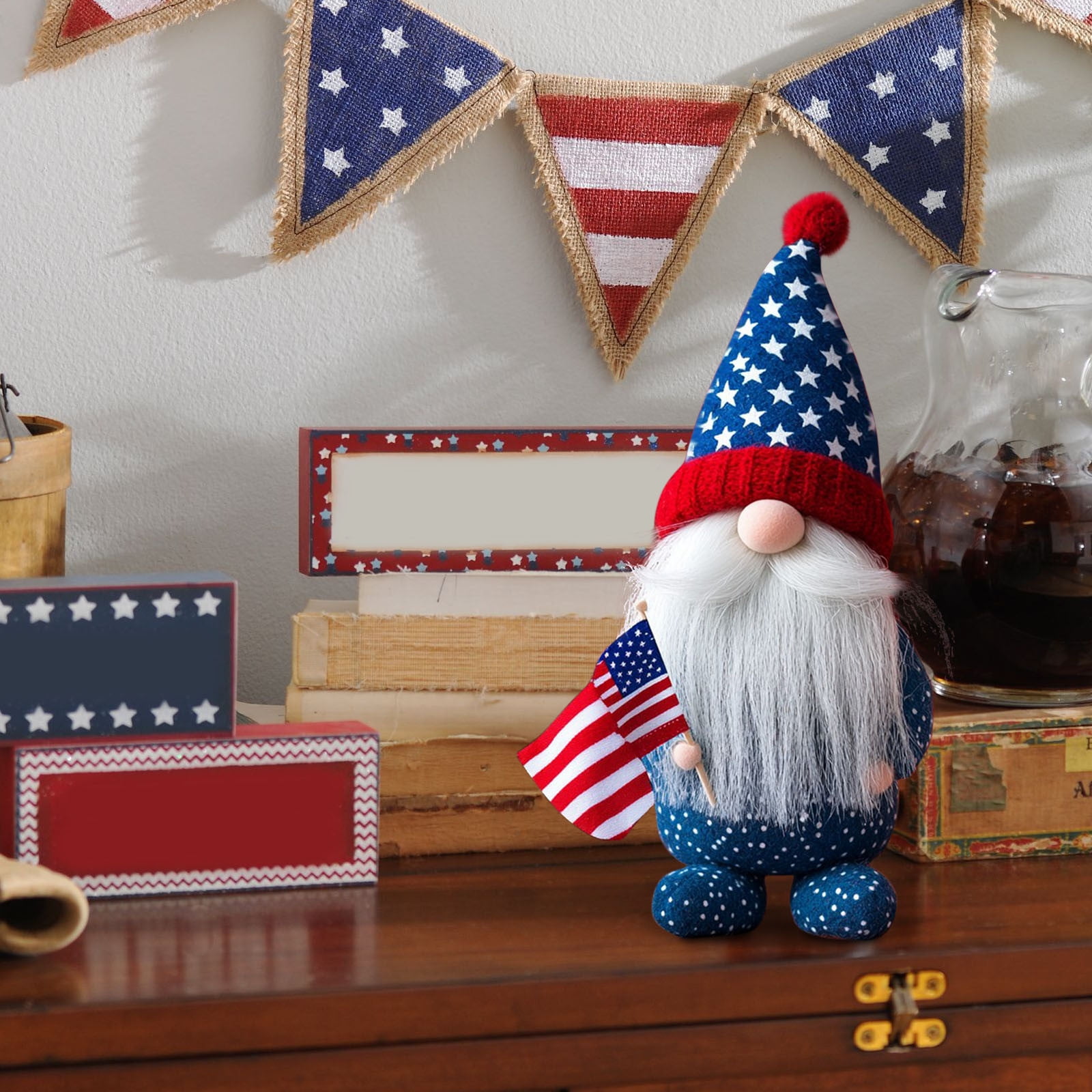 Brainybites 4th of July Patriotic Gnome Decorations Clearance Swedish ...