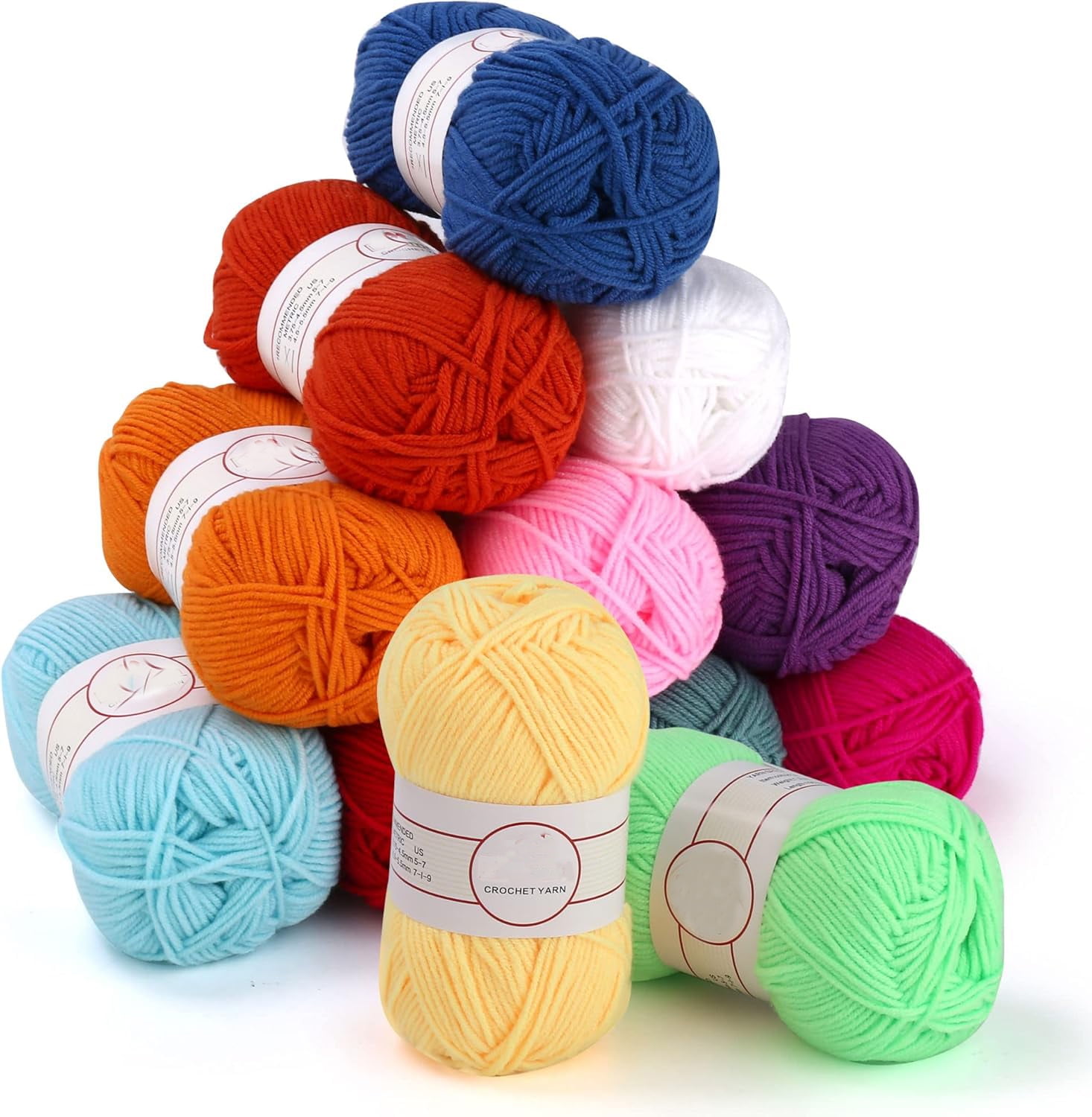 Brainybites Acrylic Yarn for Crocheting and Knitting Savings Multi ...