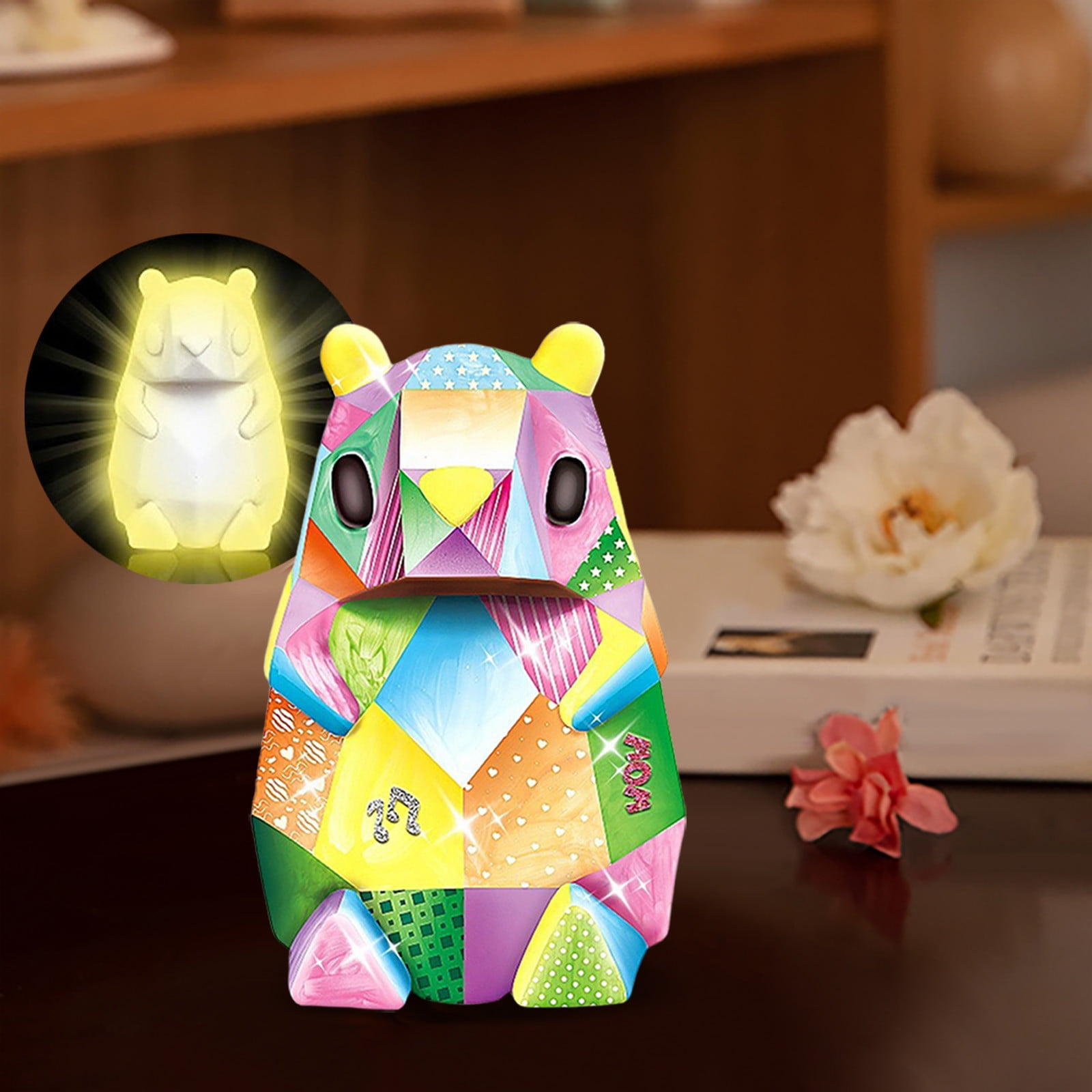 Brainybites Toy Paint Your Own Bear Lamp Kit - Painting kit for Kids 6 ...