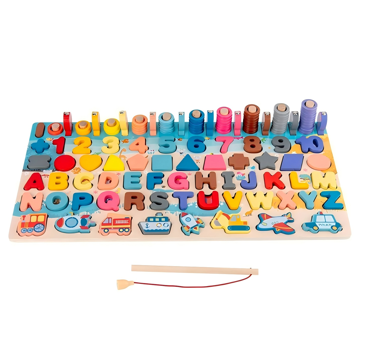 Brainybites Toys Clearance,Wooden Magnetic Fishing Game for Toddlers ...