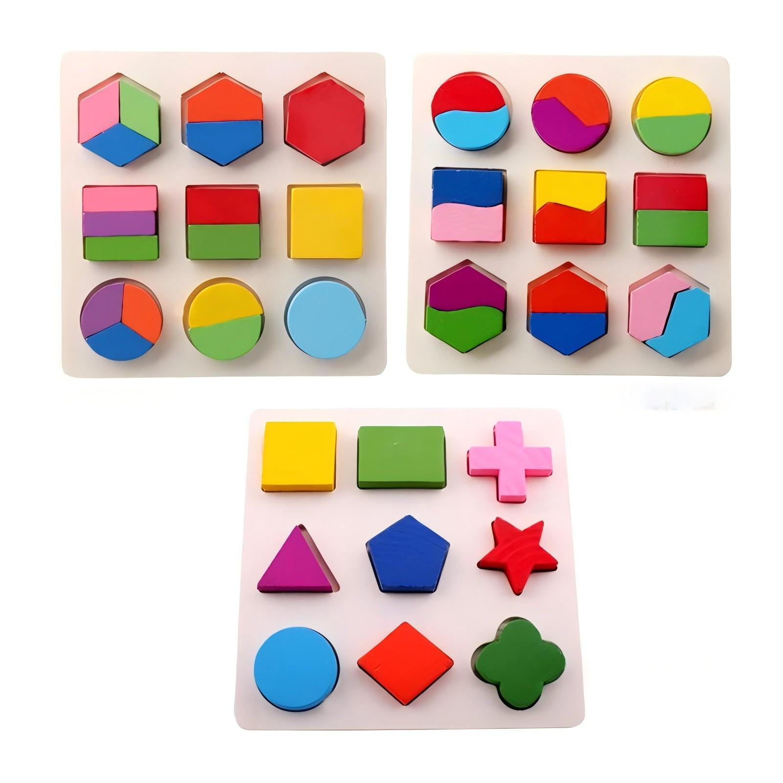 Brainybites Toys Savings,Montessori Wooden Geometric Shape Puzzle Toy ...