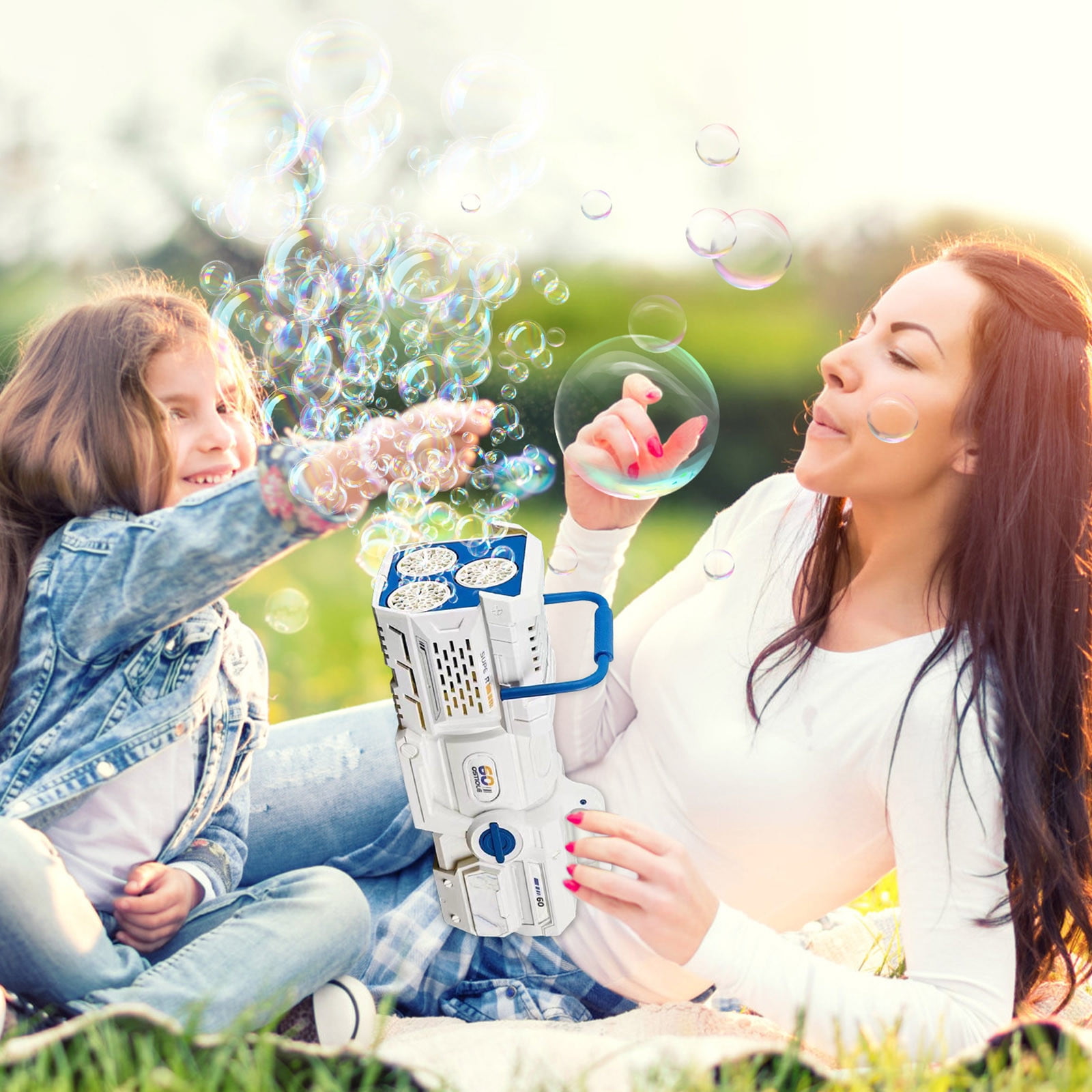 Brainybuger Bubble Maker Bubble Machine for Parties with 60 Bubble ...