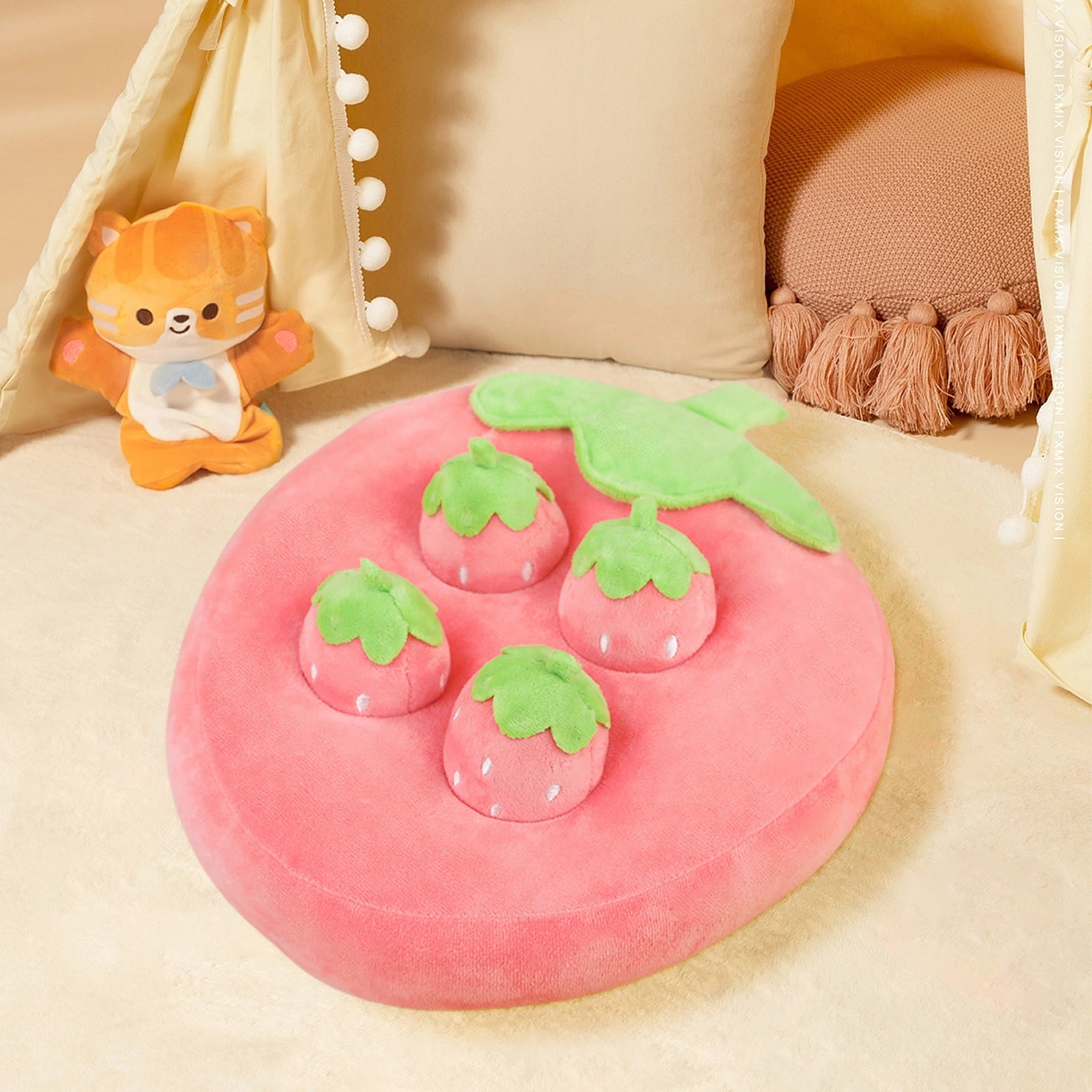 Brainybuger Strawberry Bedtime Stuffed Plush Toy Kawaii Plush Doll Soft ...