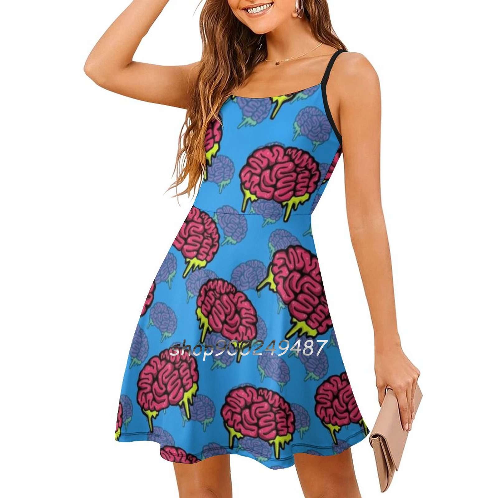 Brainz Everywhere Sweet Elegant Dress Women Korean Kawaii Square Collar ...