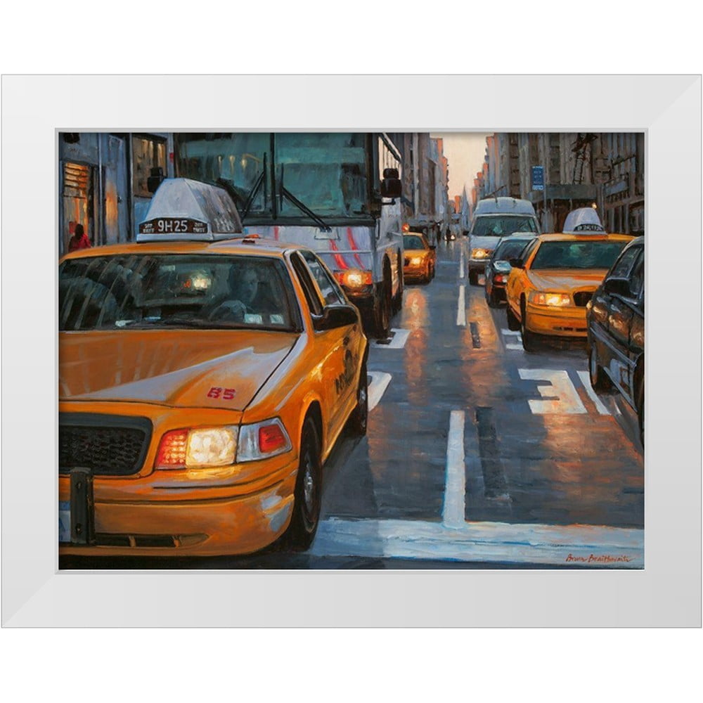 Braithwaite, Bruce 24x19 White Modern Wood Framed Museum Art Print ...