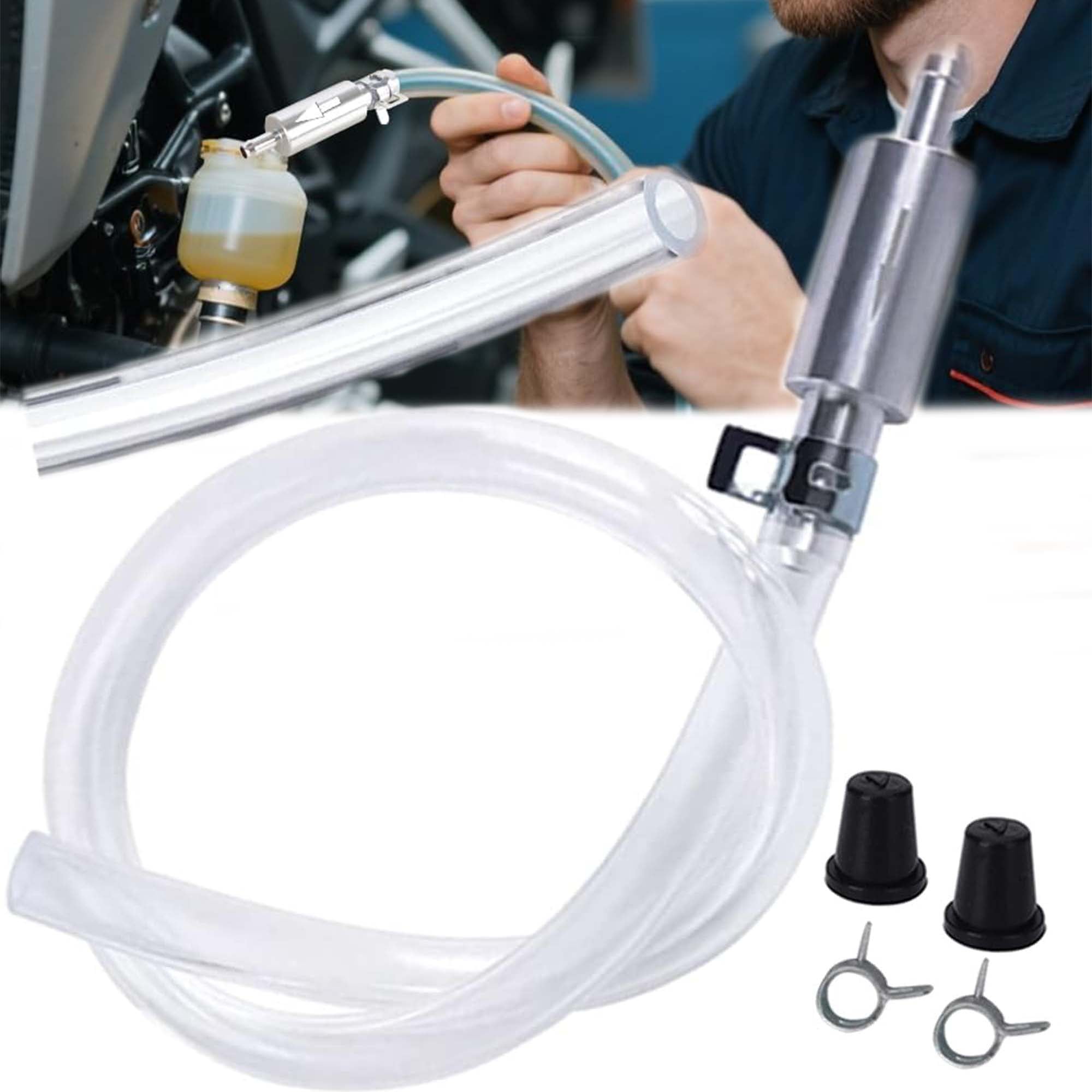 Brake Bleeder Hose,1pair One Way Check Valve Tube,Universal Car ...