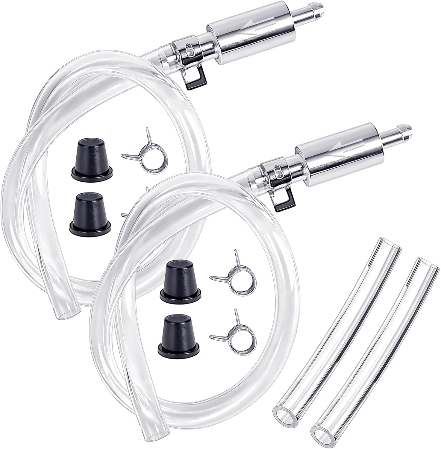 Brake Bleeder Hose, 2-PC Universal Brake Bleeder Kit with One-Way Check ...