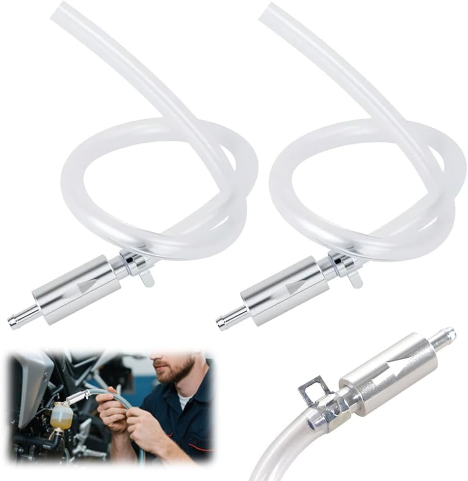 Brake Bleeder Hose, 2025 Upgraded One Way Check Valve Tube Bleeding Tool Kit for Car Motorcycle ...