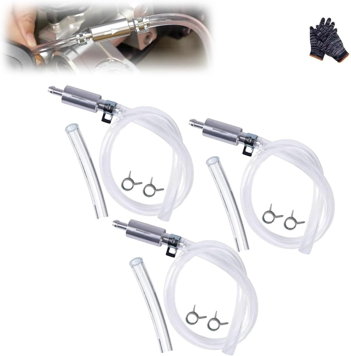 Brake Bleeder Hose One Way Check Valve, Hydraulic System Bleeding, Tube ...