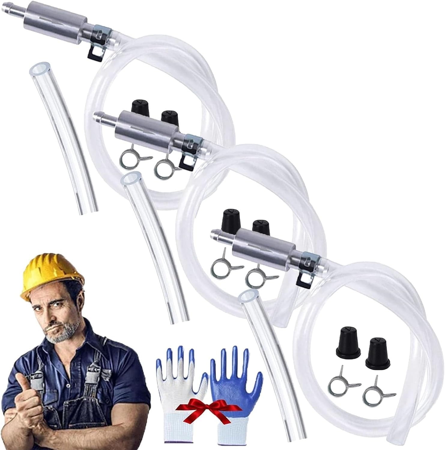 Brake Bleeder Hose - One Way Check Valve Tube Bleeding Tool Kit ...