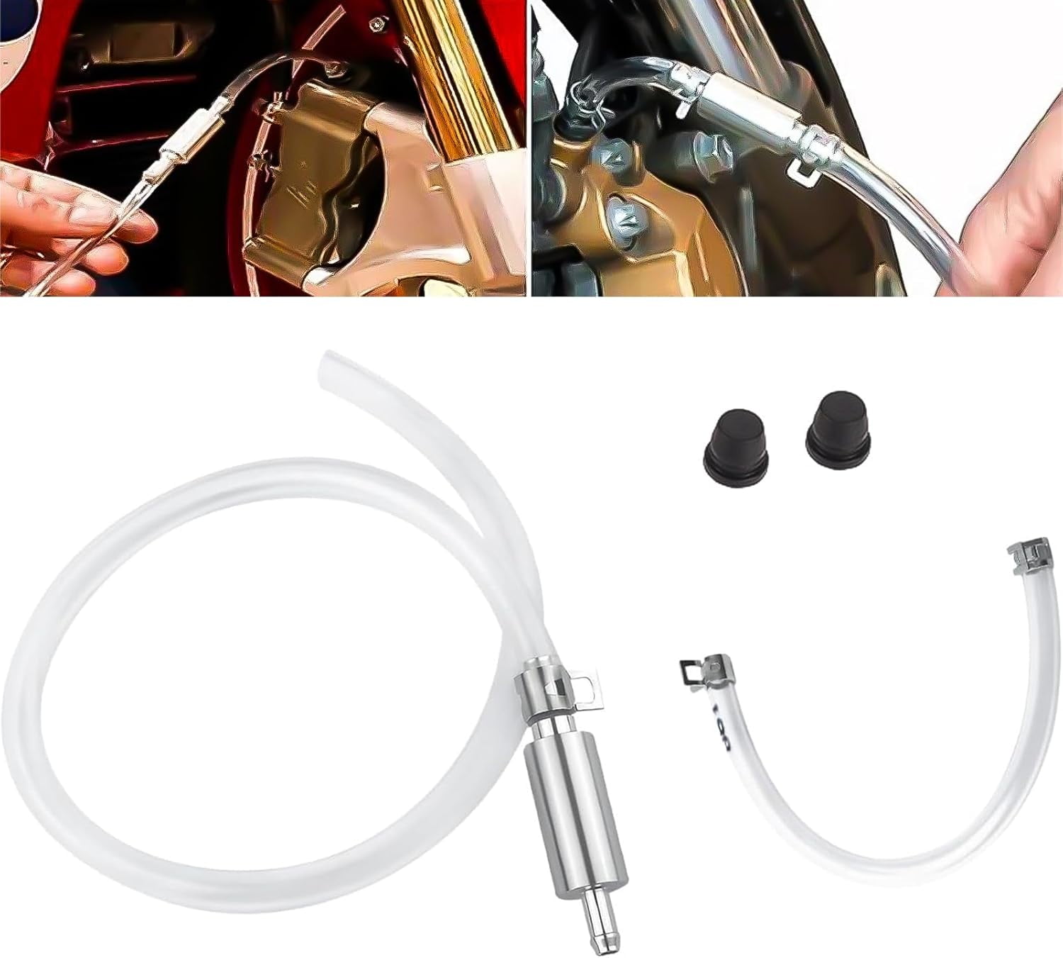 Brake Bleeder Hose - One Way Check Valve Tube Bleeding Tool Kit for Car ...