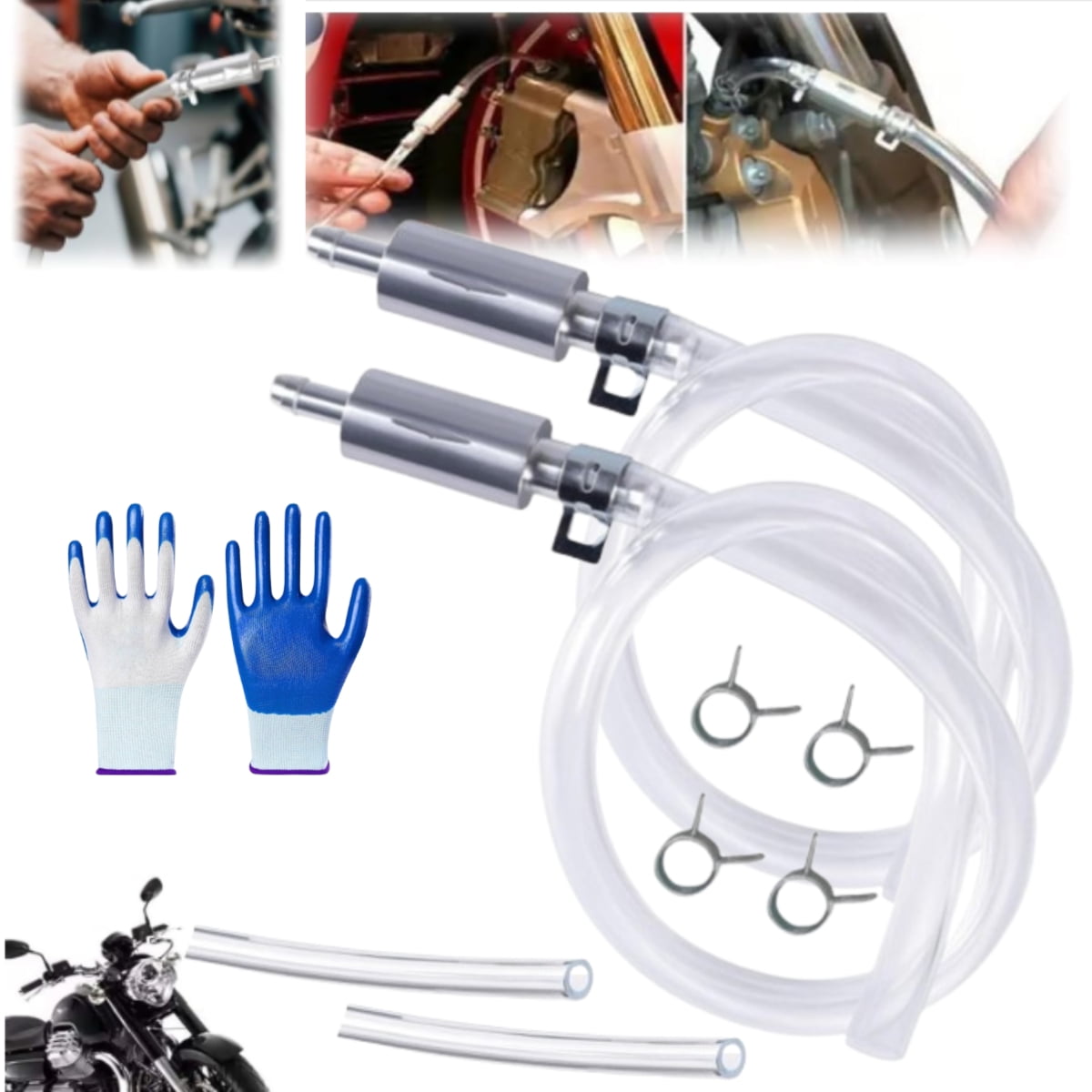 Brake Bleeder Hose - One Way Check Valve Tube Bleeding Tool Kit for Car ...