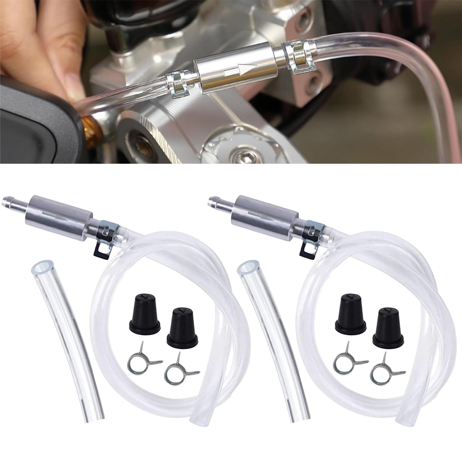 Brake Bleeder Hose - One Way Check Valve, Tube Bleeding Tool Kit for ...