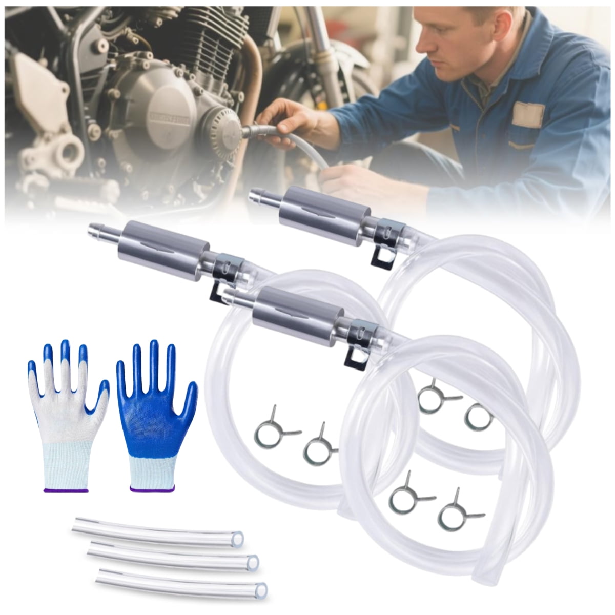 Brake Bleeder Hose,One Way Check Valve Tube Bleeding Tool Kit for Car ...