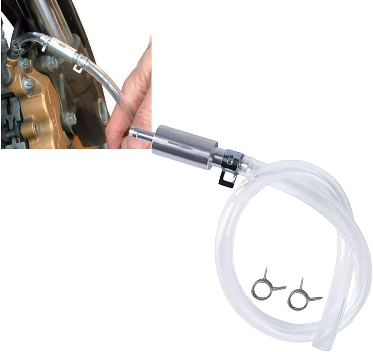 Brake Bleeder Hose,One Way Check Valve Tube Bleeding Tool Kit for Car ...