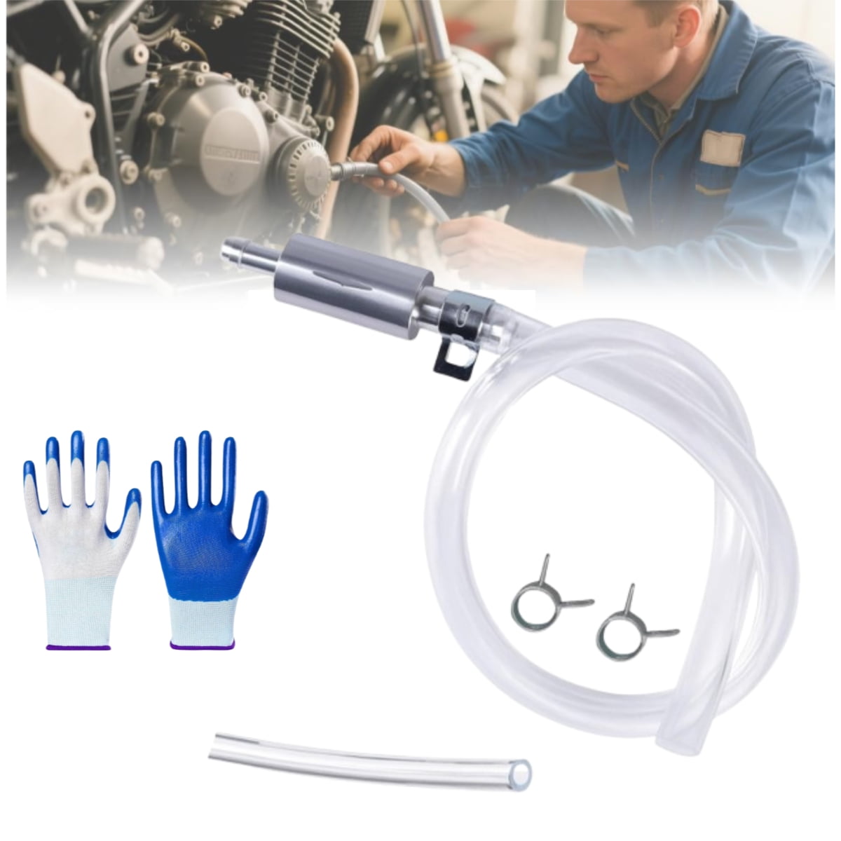 Brake Bleeder Hose- One Way Check Valve Tube Bleeding Tool Kit for ...
