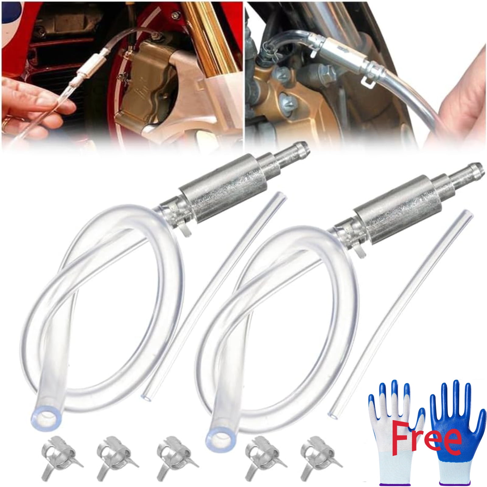 Brake Bleeder Hose - One Way Check Valve Tube Bleeding Tool Kit for ...