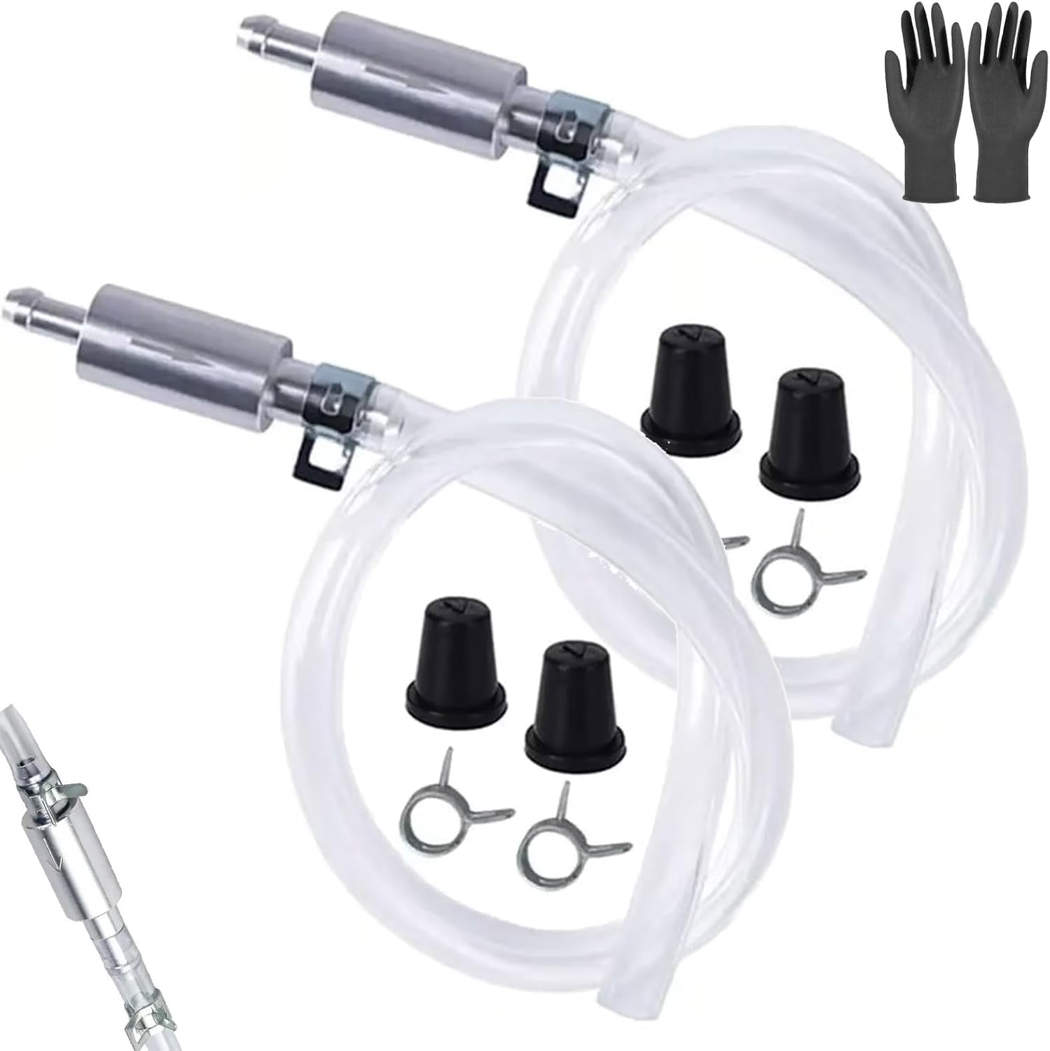 Brake Bleeder Hose - One Way Check Valve Tube Bleeding Tool Kit for ...